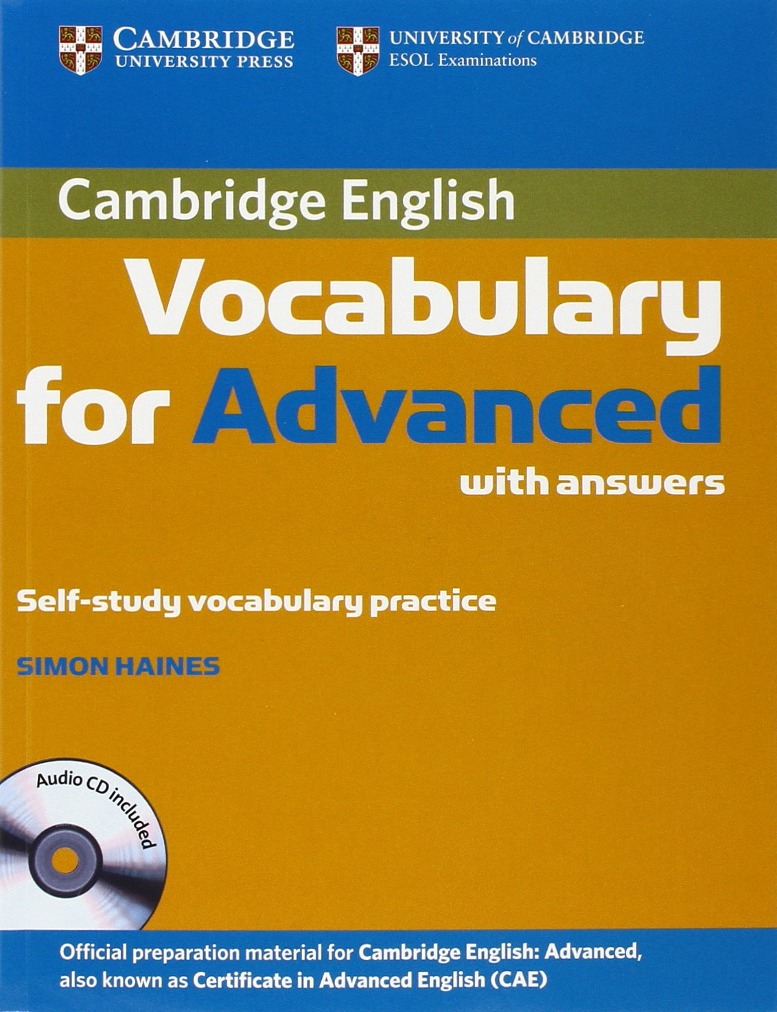 Amazon.com: Cambridge Vocabulary for Advanced with Answers and Audio CD ...