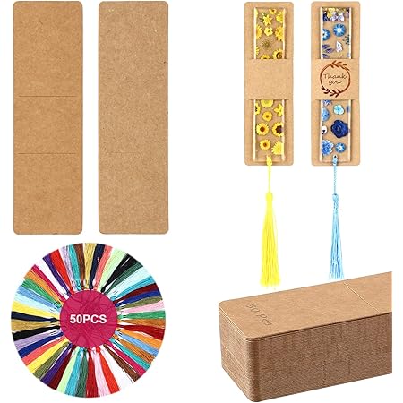 Amazon.com: Fumete 50 Pieces Resin Bookmark Holder 5.9 x 1.8 Inches ...