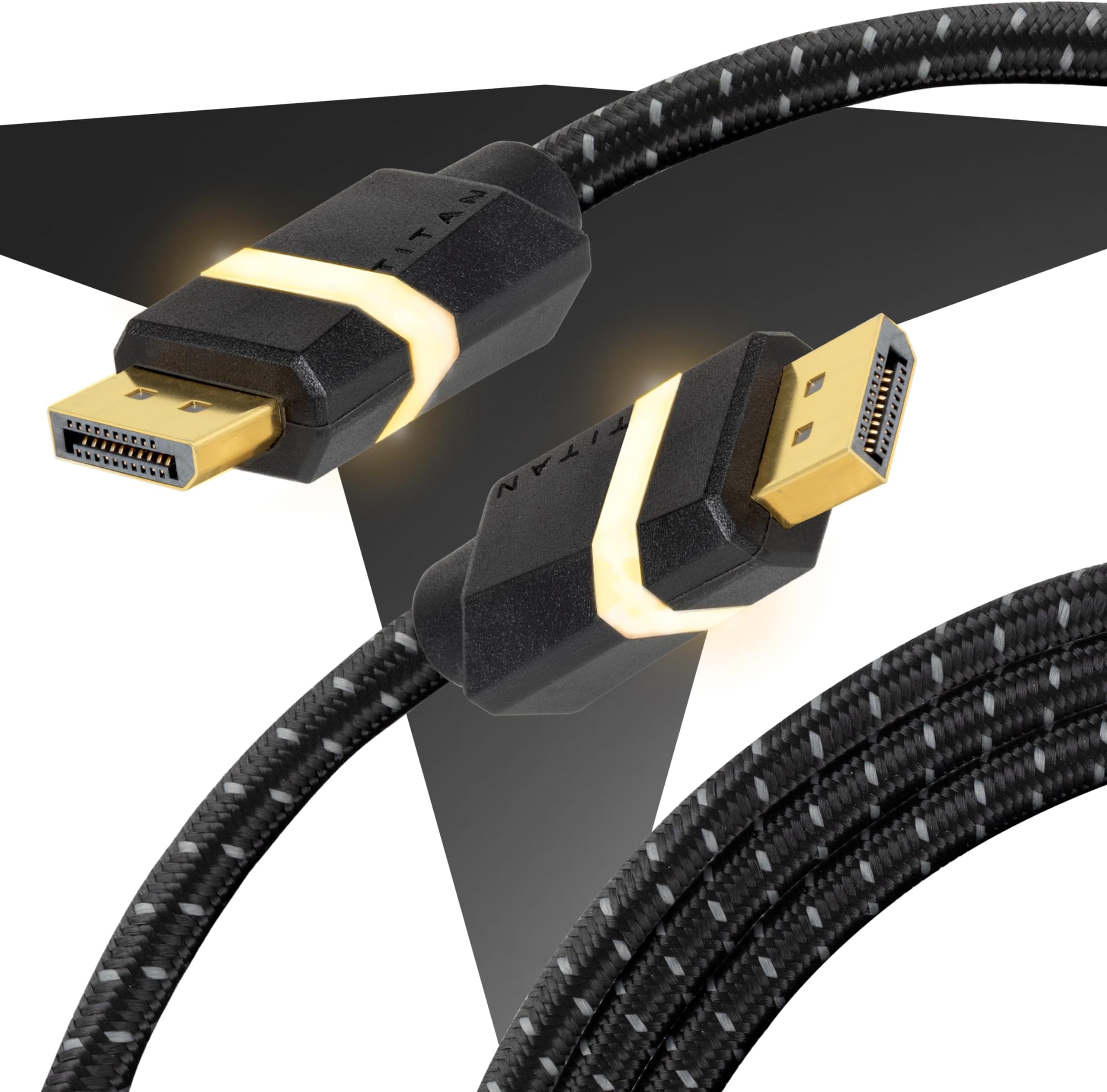 Amazon.com: Titan DisplayPort Cable with LED Gaming Light, 2.0 DP Cable ...