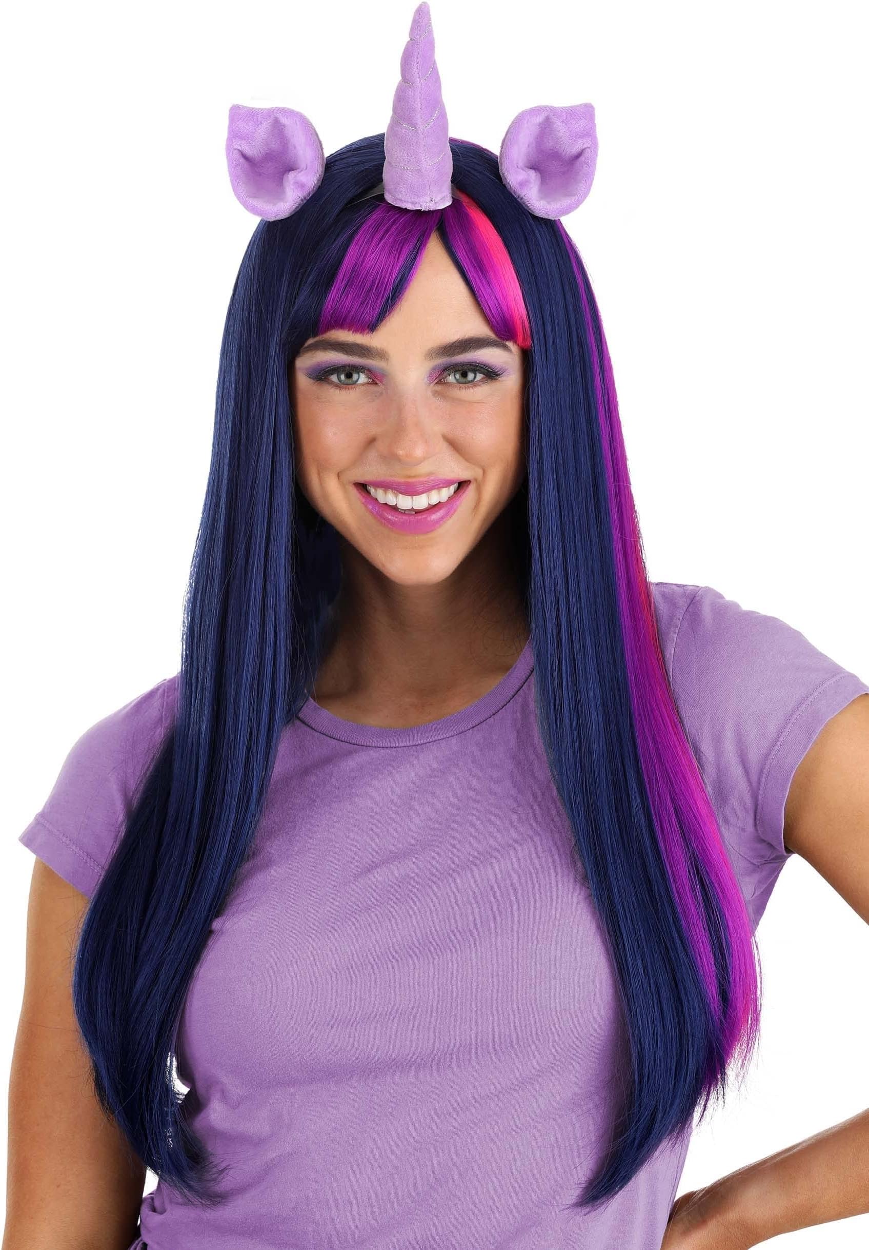 Amazon.com: Fun Costumes My Little Pony Rarity Wig - ST : Clothing ...