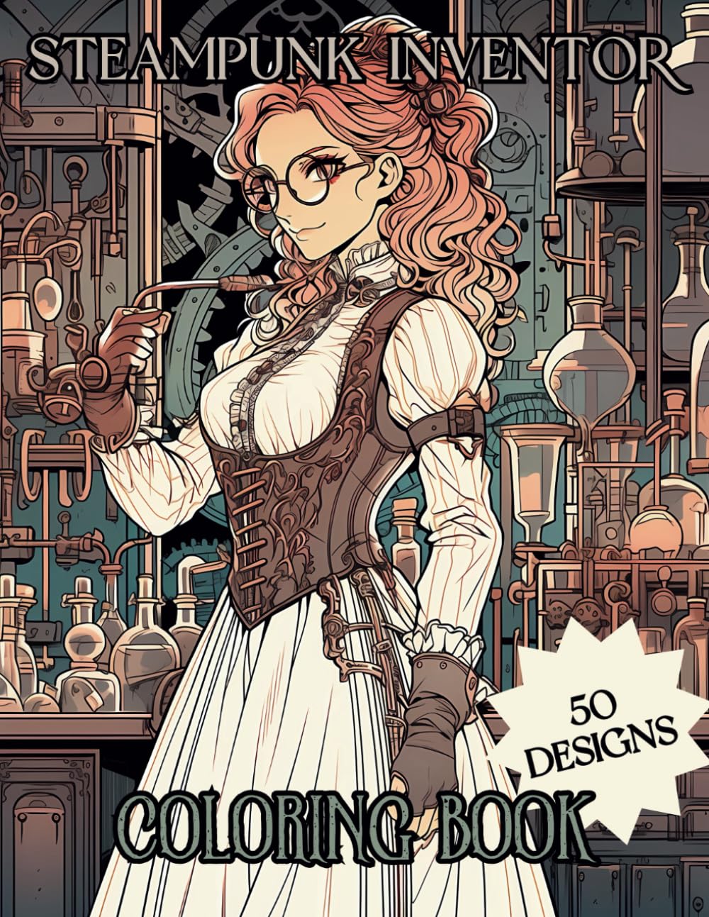Amazon | Steampunk Inventor Coloring Book | Savage, Rosaline | Drawing