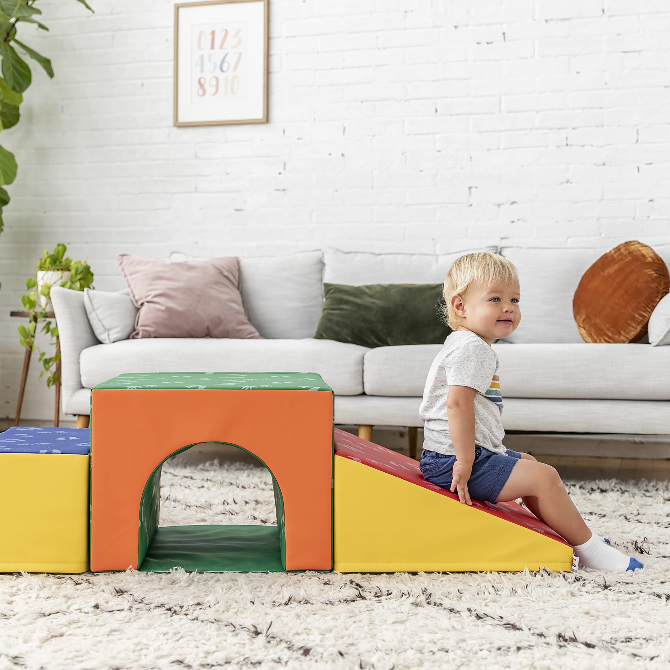 Buy ECR4Kids SoftZone Single Tunnel Climber, Toddler Climber for Safe ...