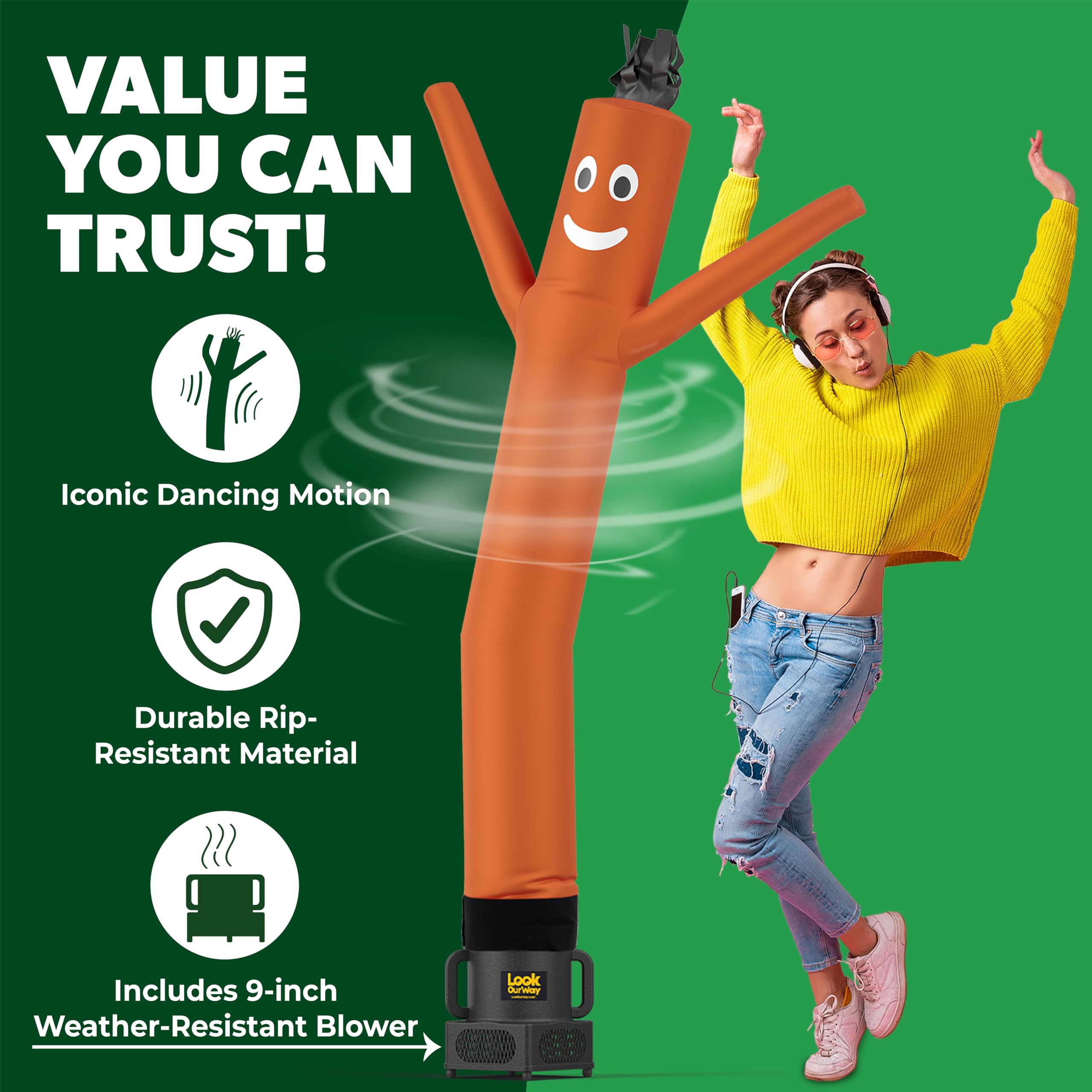 Snapklik.com : LookOurWay Air Dancers Wacky Waving Inflatable Tube Guy ...