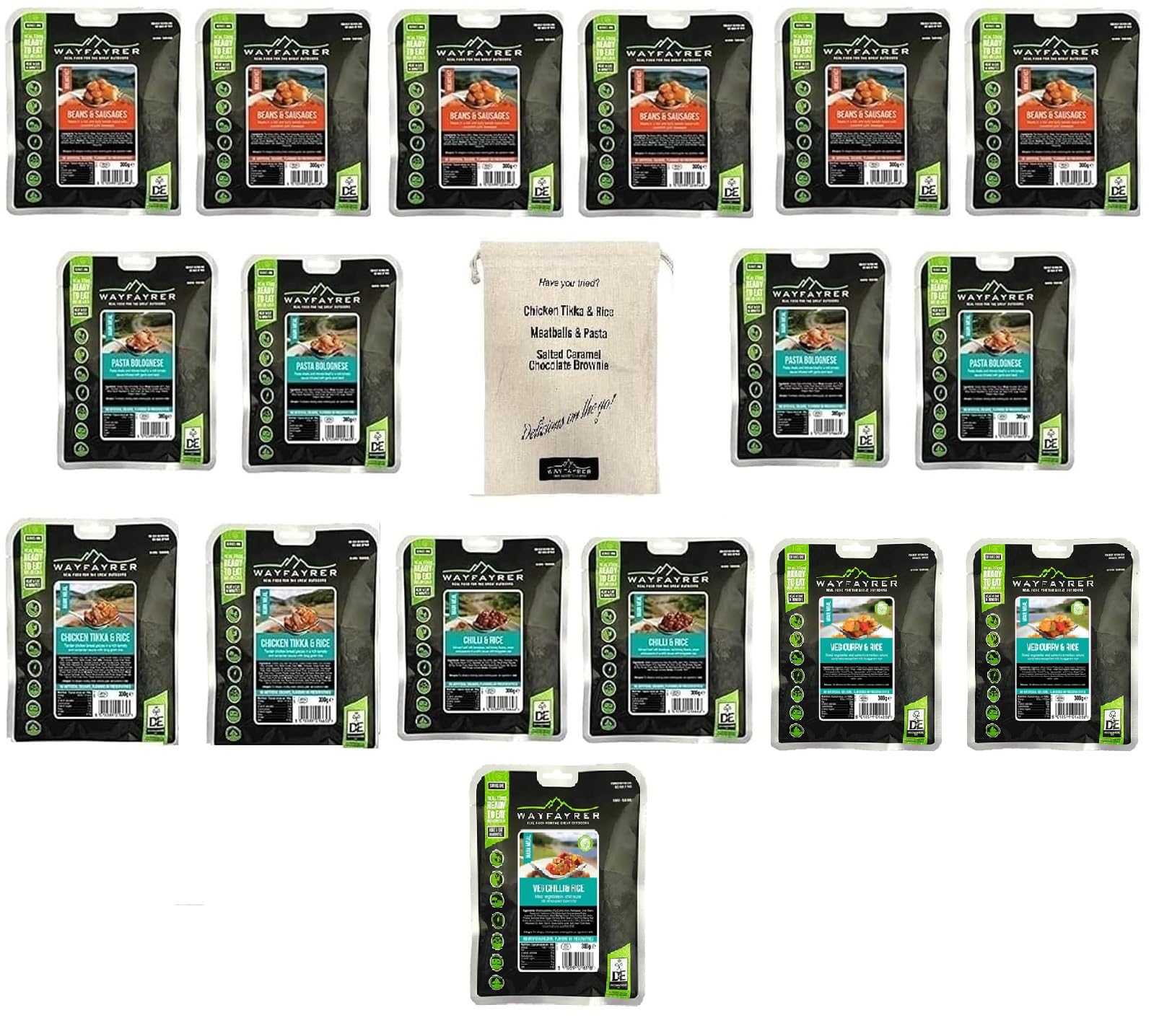 Wayfayrer DofE Platinum 5 Day Camping Food Expedition Pack – 17 MRE ...