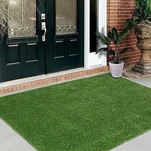 Amazon.com: Falflor 4FTx6FT Artificial Turf Grass Area Rug Realistic ...
