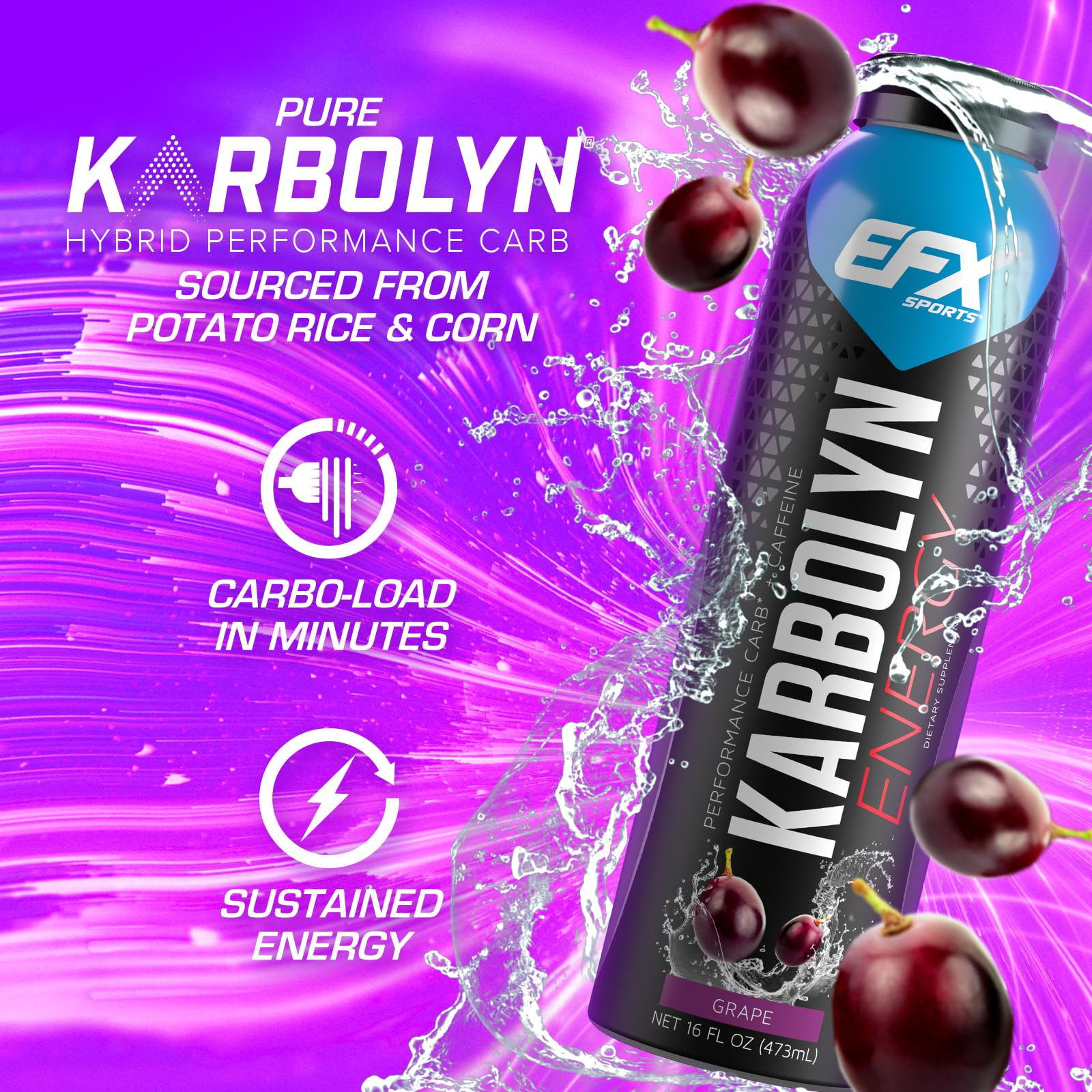 Snapklik.com : EFX Sports Karbolyn Energy Drink Pre, Intra, Post ...