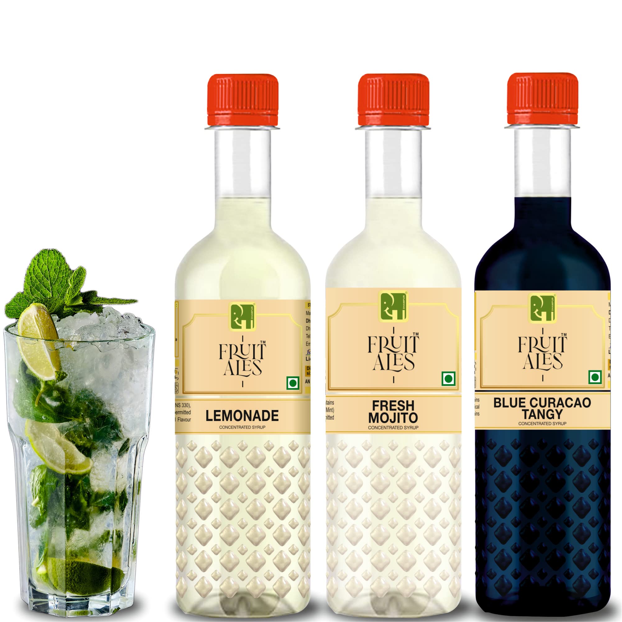 Dhampure Speciality Assorted Mocktail Syrup Mixer - Blue Curacao, Fresh ...
