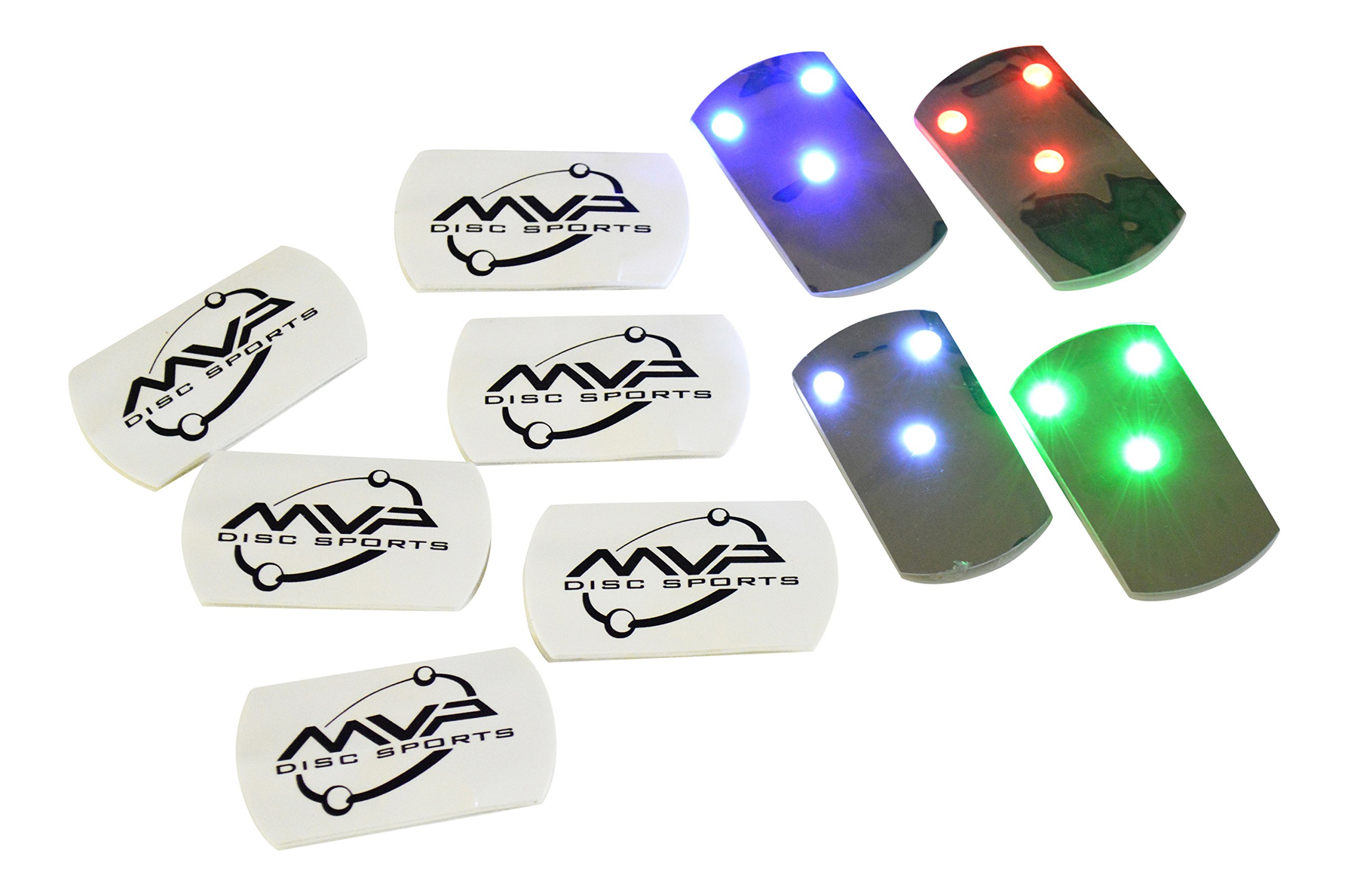 Amazon.com: MVP Disc Golf Flat LED Tri-lite Disc Golf Lights (Pack of ...