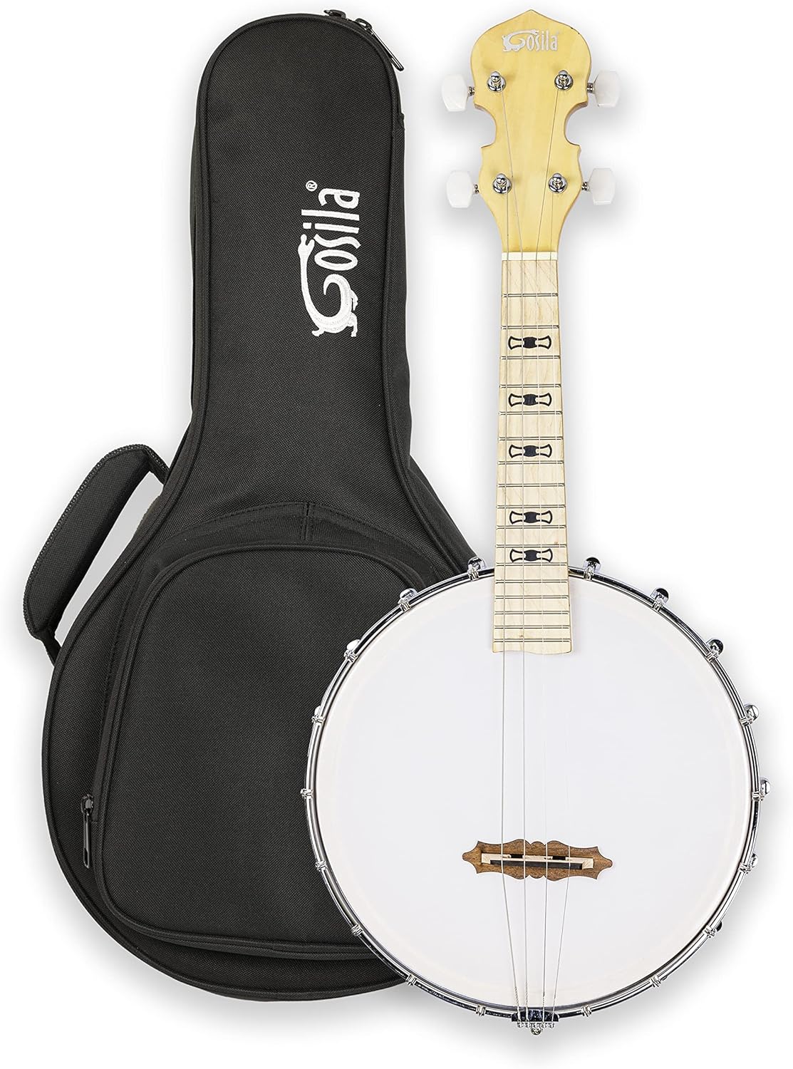 Amazon.com: Gosila Banjolele 4 String Banjo Ukulele kit Stringed ...