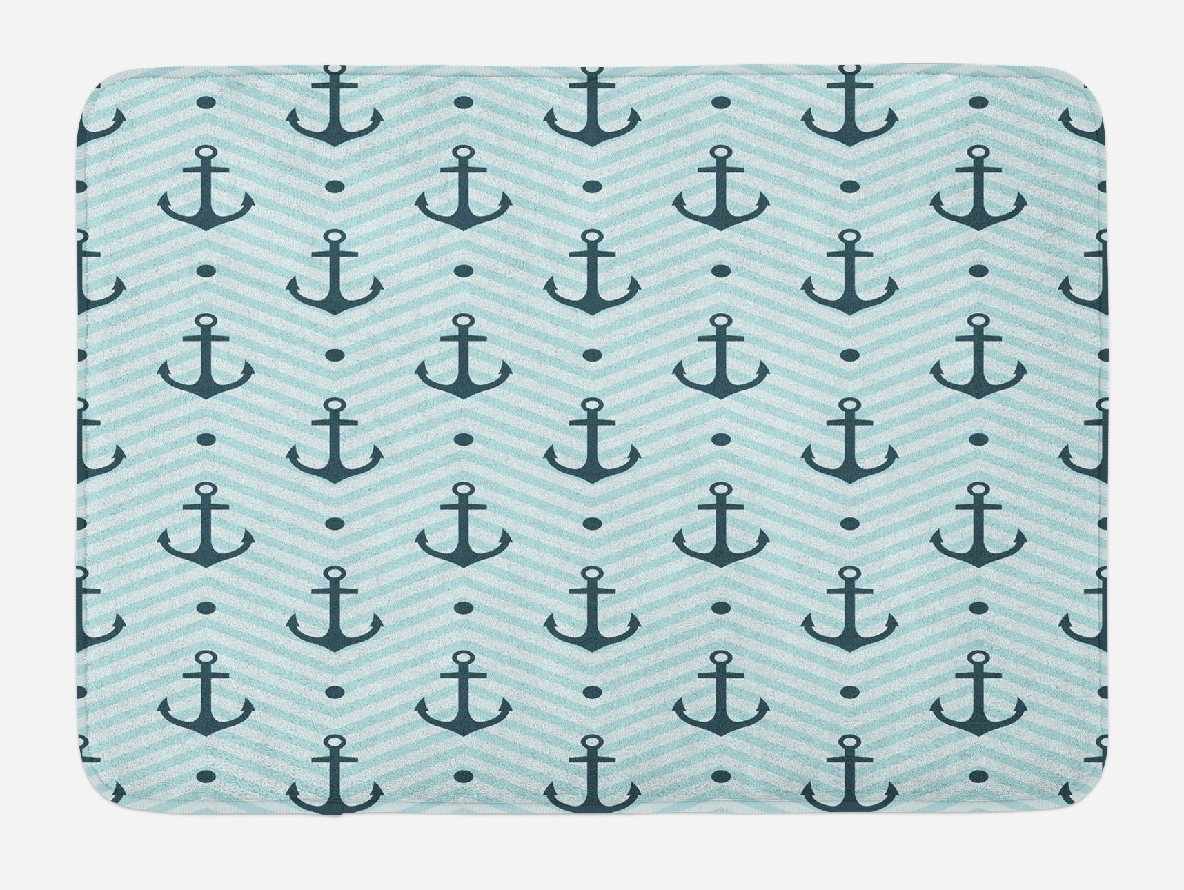Turquoise Chevron Anchor Background