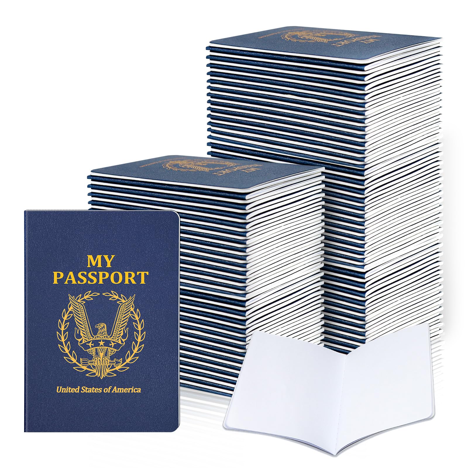 Amazon.com: Kenburg 60Pcs Blank Passport Notebook Passport Books for ...