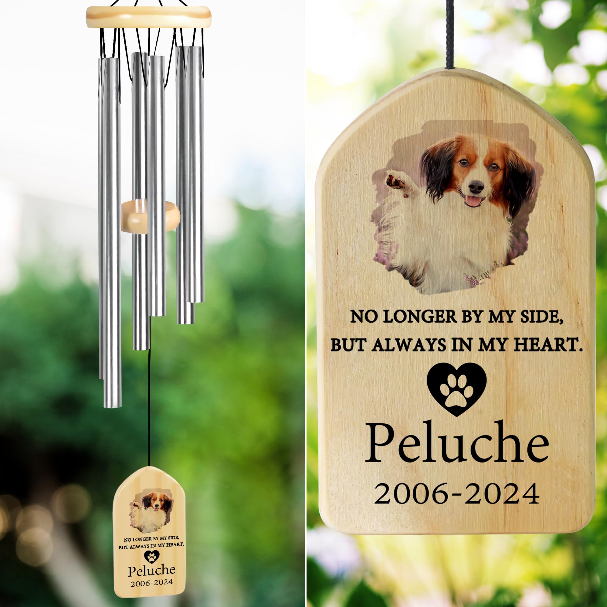 Amazon.com : Pet Memorial Gifts, Personalized Pet Memorial Wind Chimes ...