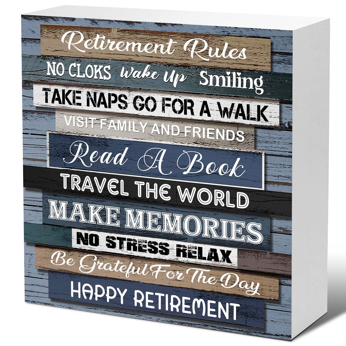 Amazon.com: Retirement Gifts for Women Men,Retirement Rules Wooden ...