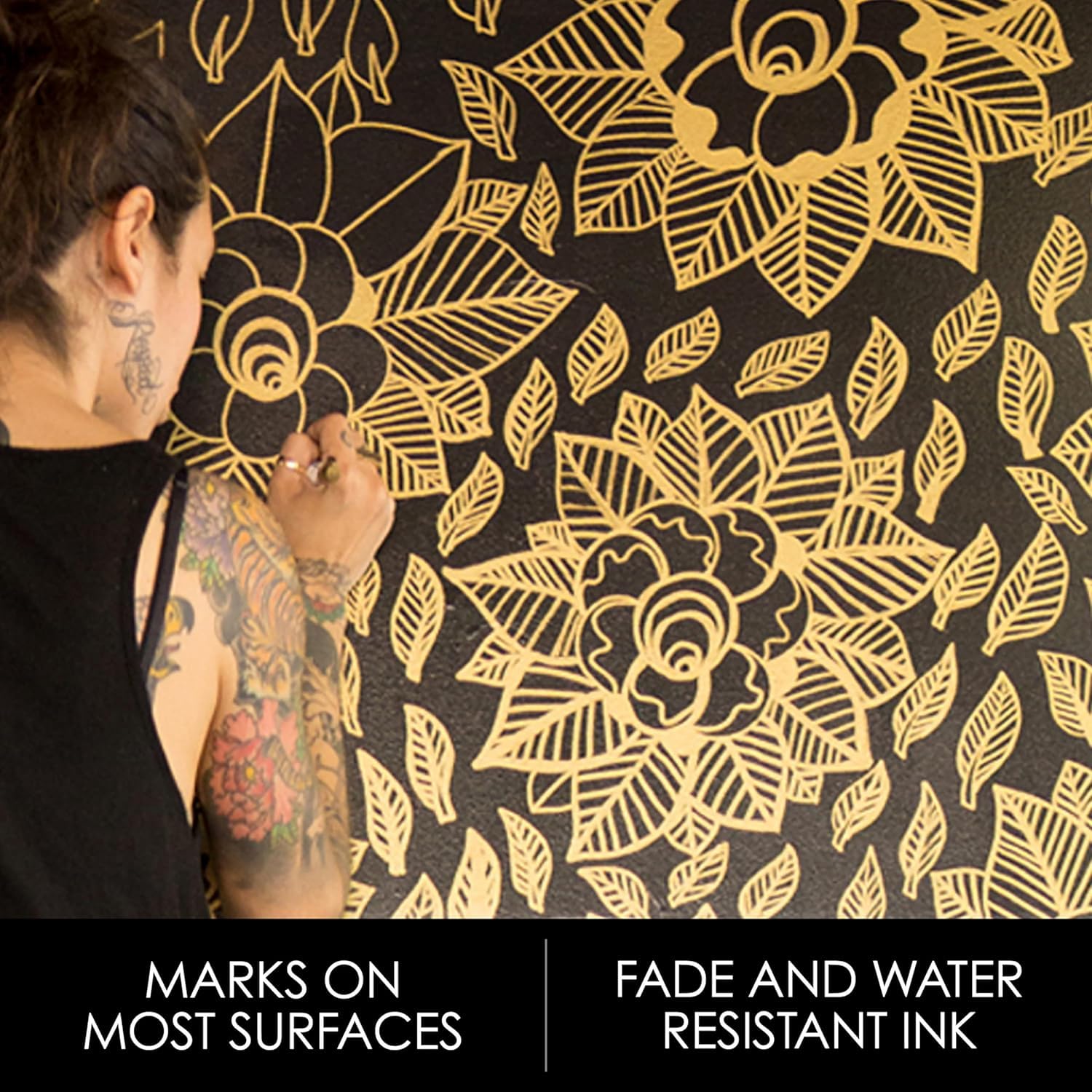 Sharpie Metallic Permanent Markers | Gold | Fine Point | 4 Count – BigaMart