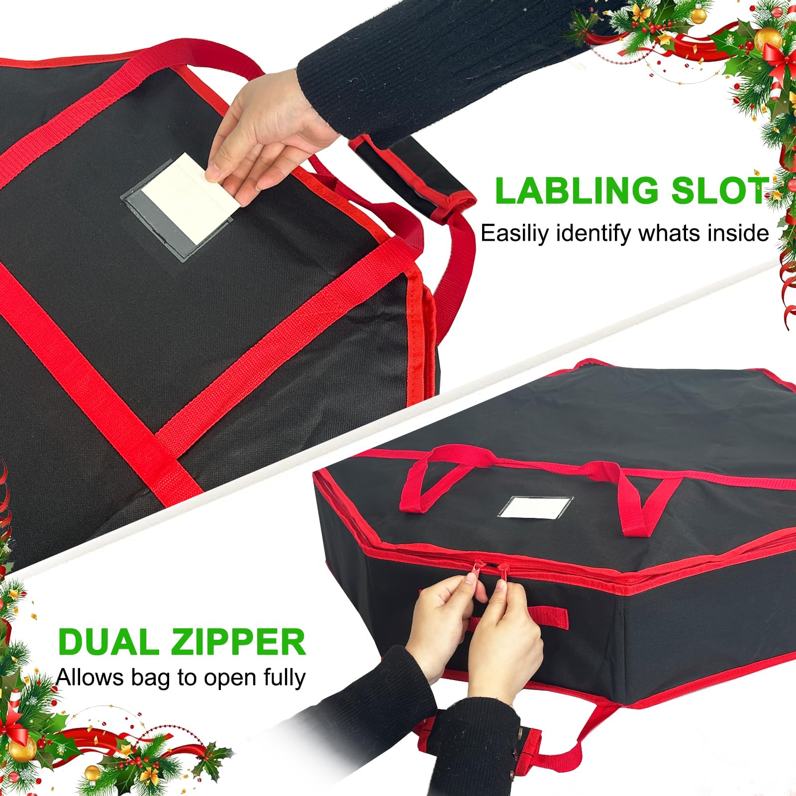 Snapklik.com : Christmas Wreath Storage Container, 30 Inch Hard Shell ...