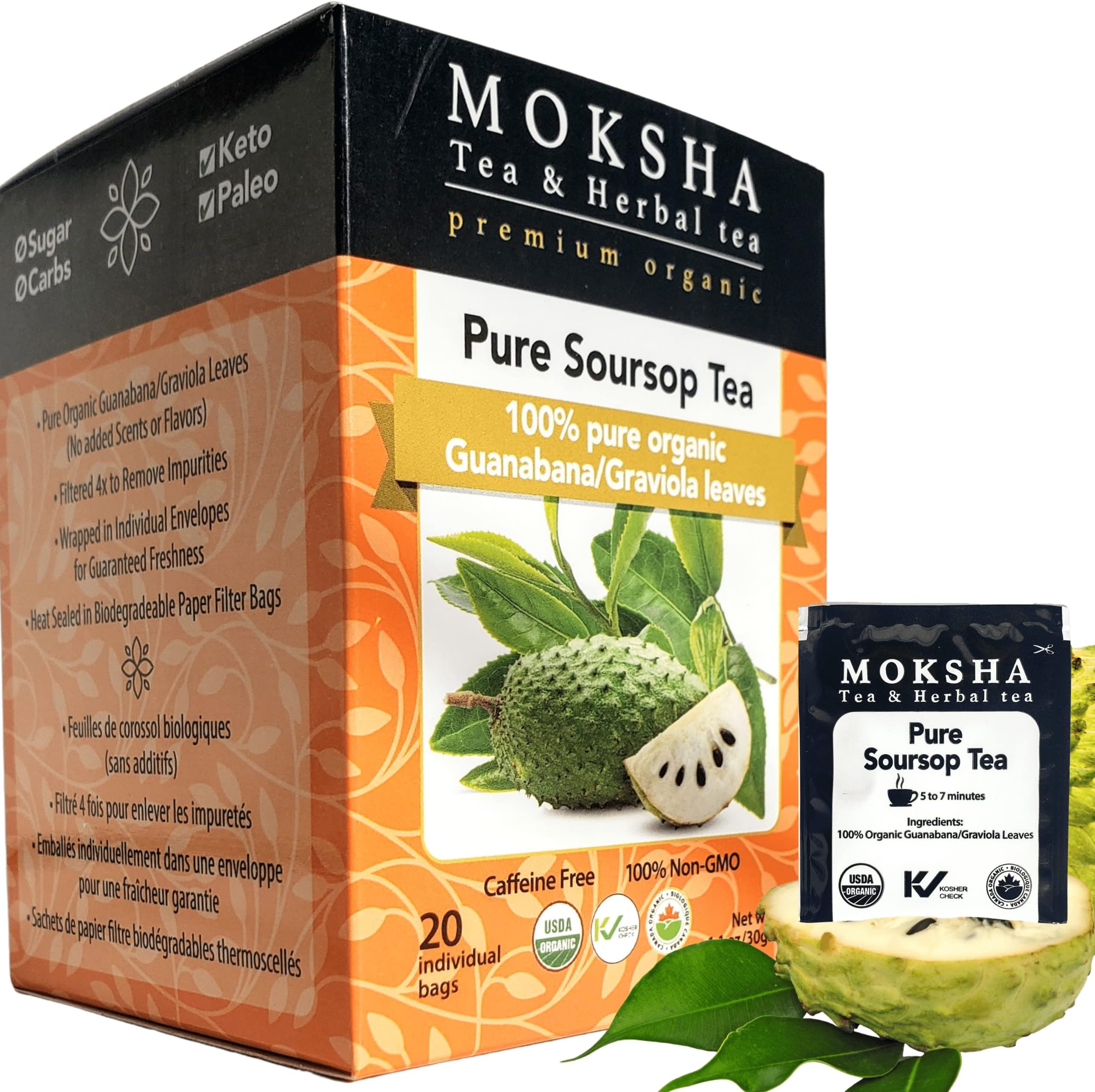 Amazon.com : Shavuot Soursop Moringa Tea : Grocery & Gourmet Food