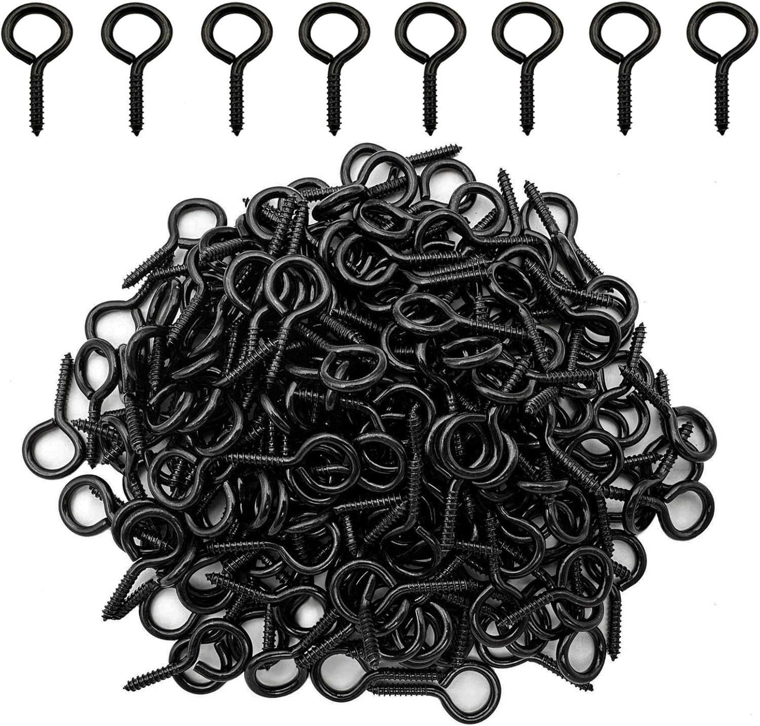 Amazon.com: IDEALSV 150 Pcs Screw Eyes Hooks 1 Inch Screw in Hooks ...