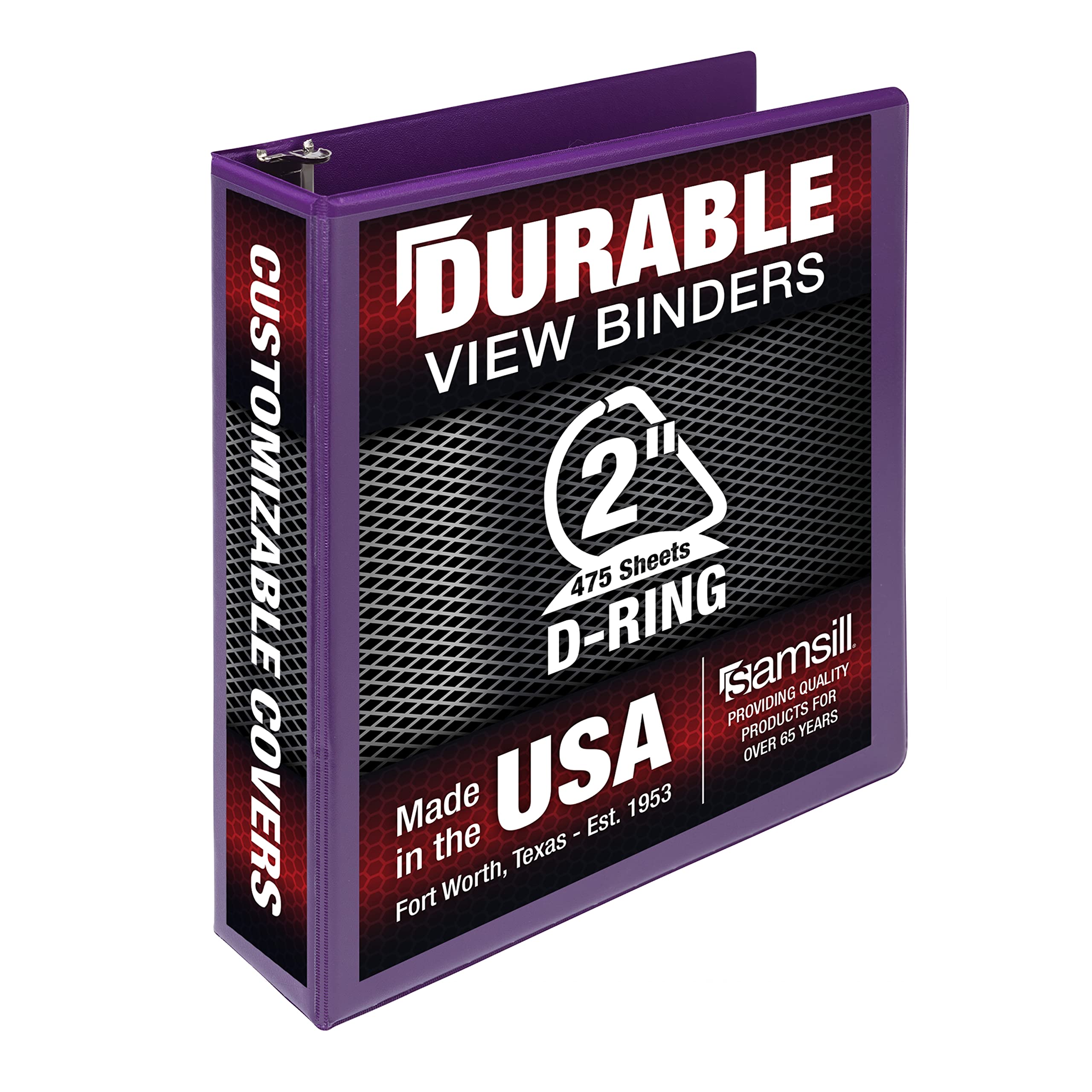 Amazon.com : Samsill Durable 2 Inch Binder, Made in the USA, D Ring ...