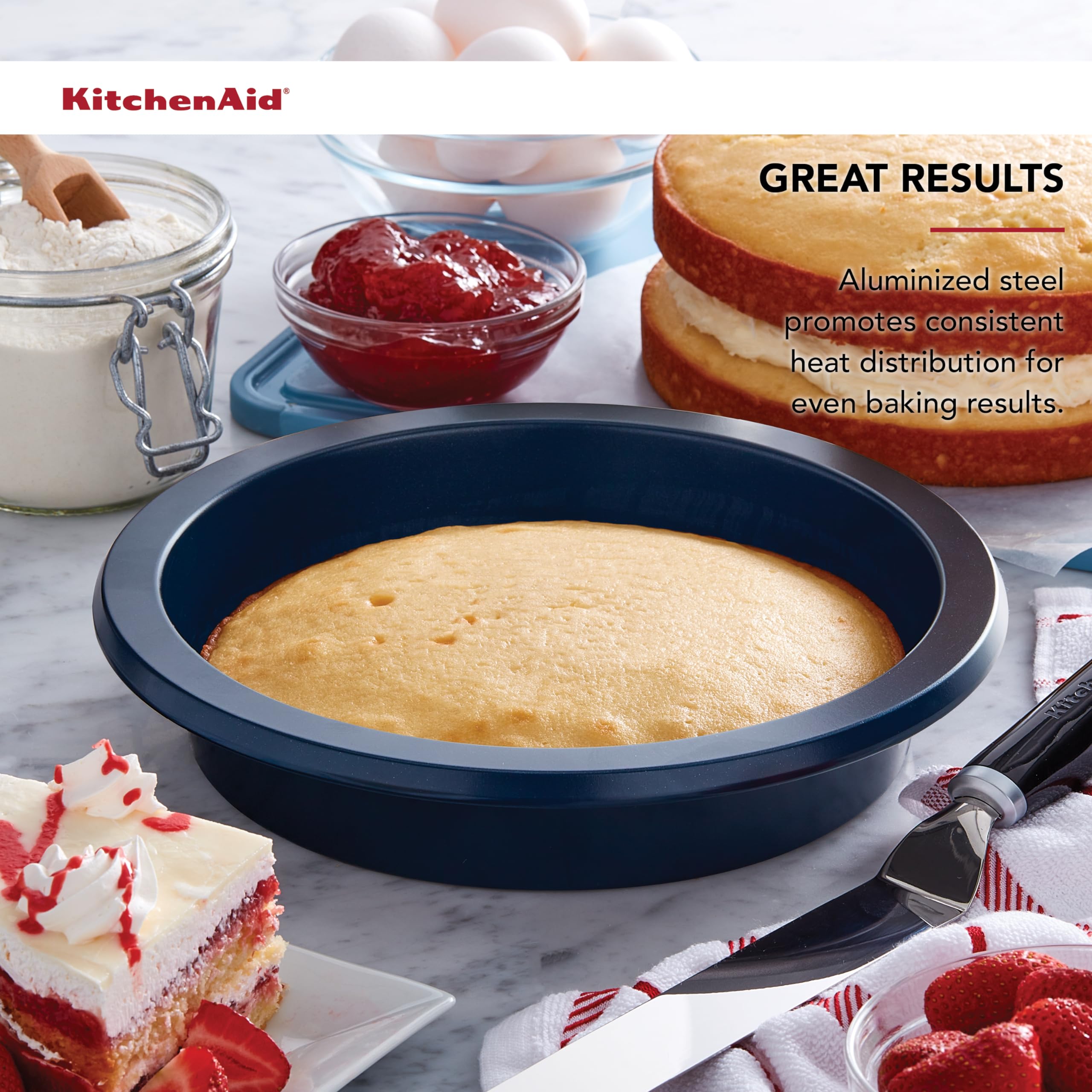 Snapklik.com : KitchenAid Nonstick Round Cake Pan