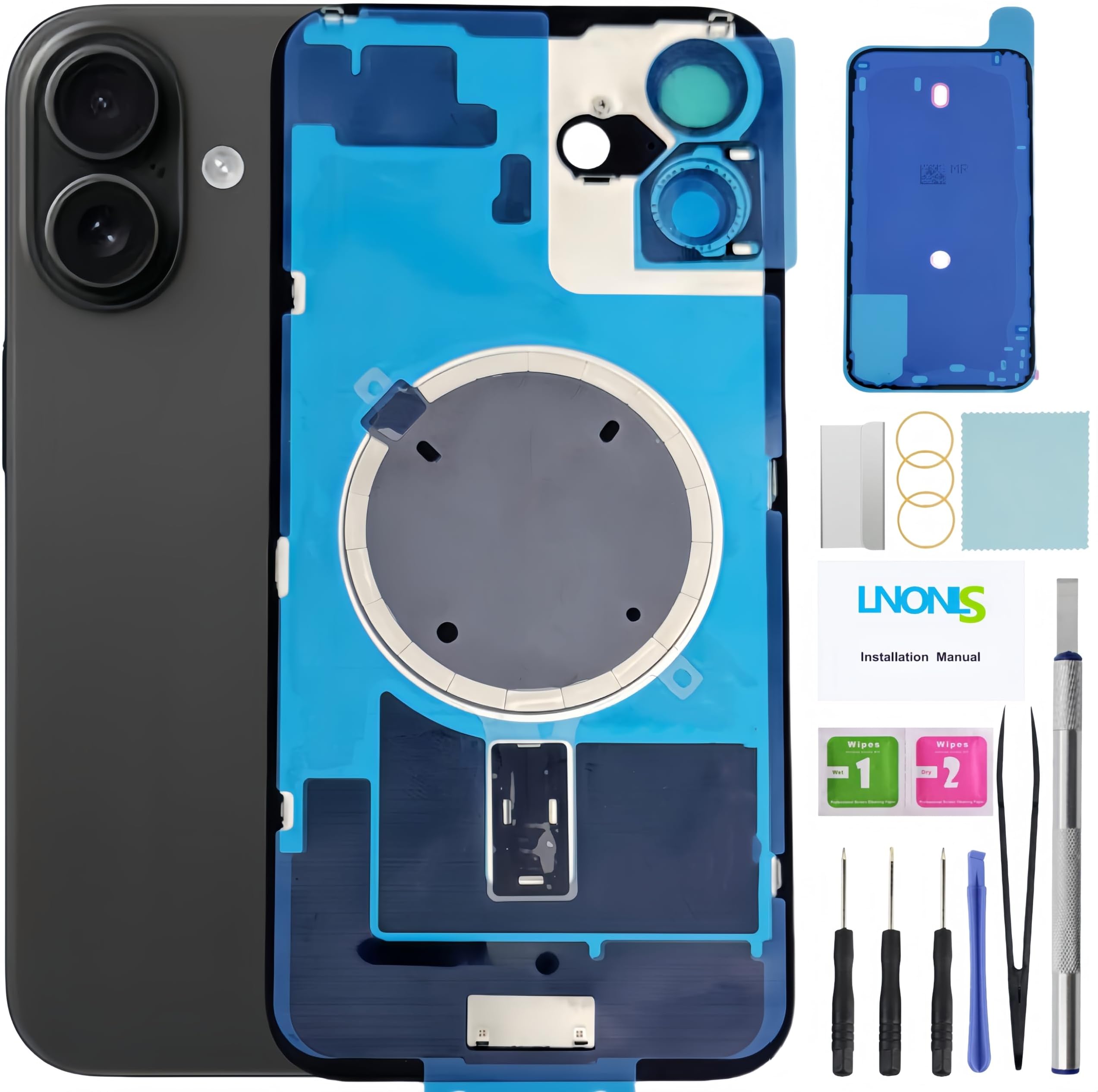 Amazon.com: LNONLS 15 Back Glass Replacement for iPhone 15 Rear Back ...