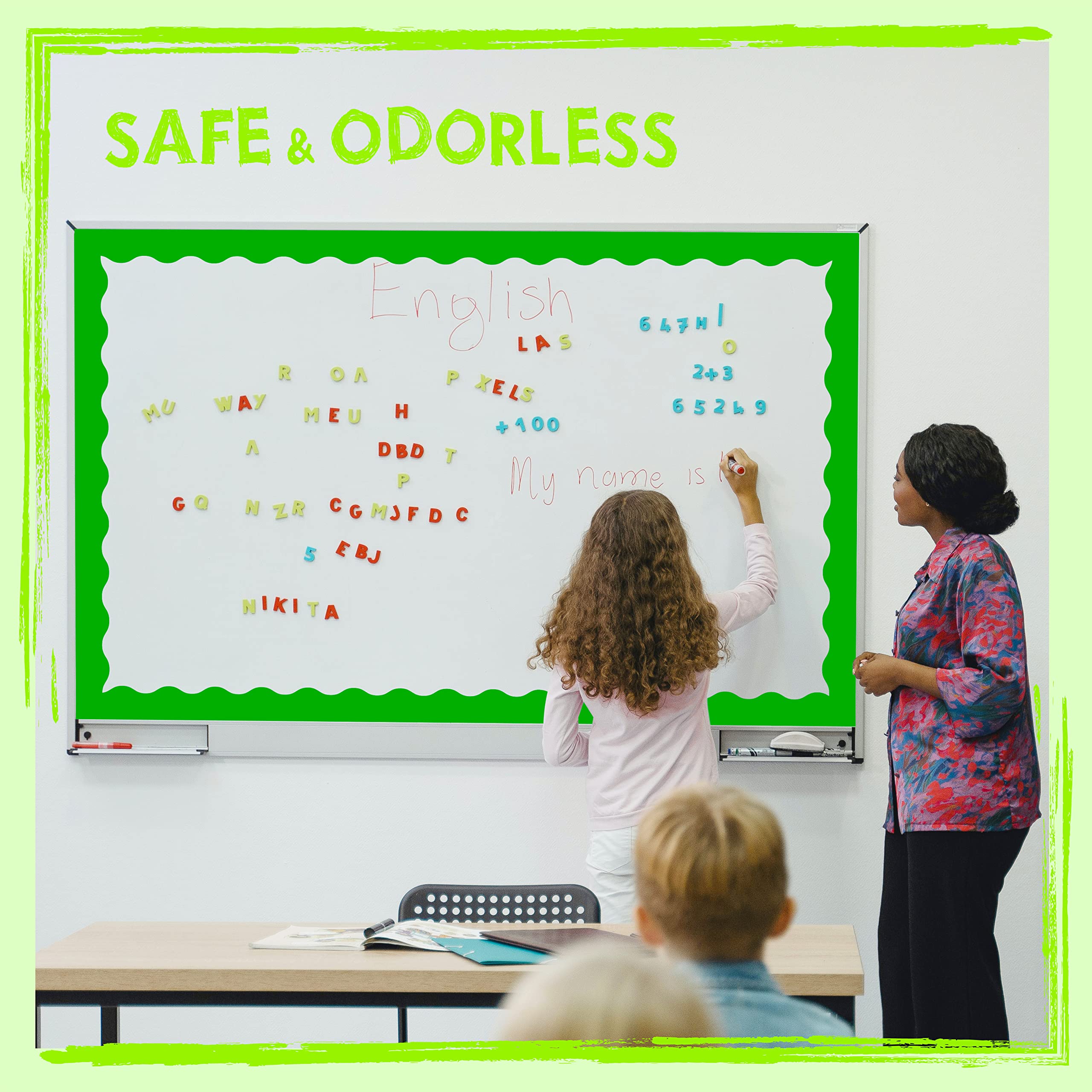Cork Board 60 Feet Of Pure Green Scalloped Bulletin Board Border - Wavy ...