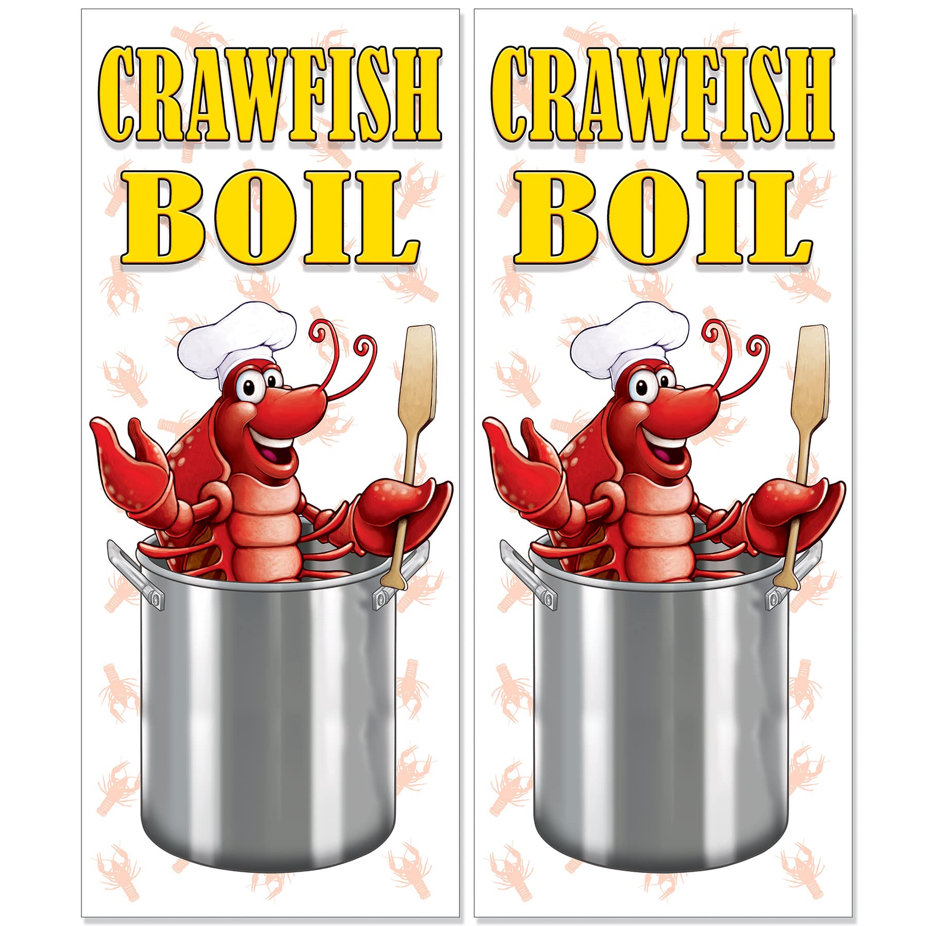 Amazon.com: Beistle 2 Piece Plastic Crawfish Boil Decorations, Door ...