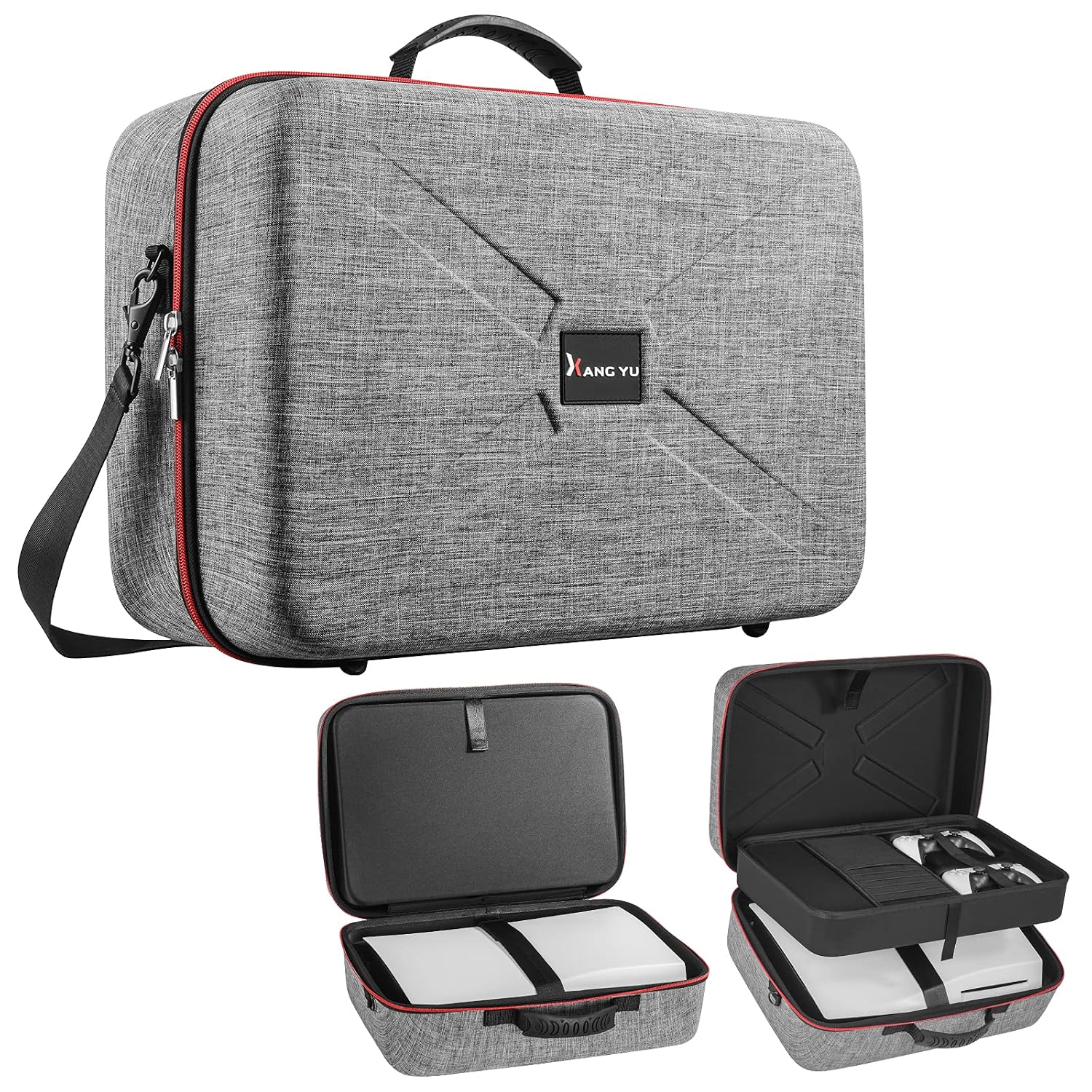 Amazon.com: Double-Layer Design Protective for ps5 Carrying Case,Hard ...