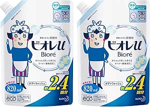 Amazon | 花王 ビオレu ボディウォッシュ つめかえ用 820mL×2個セット | ノーブランド品 | ボディソープ 通販