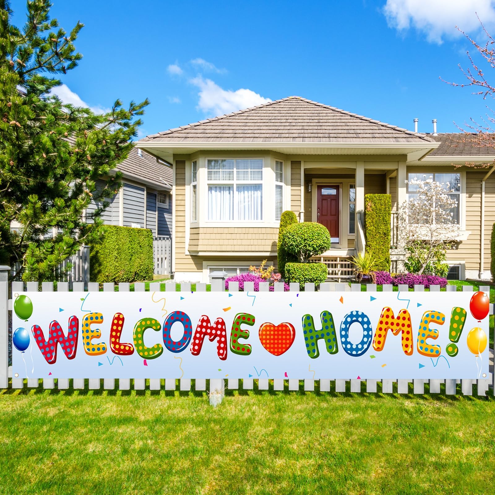 Amazon.com: Welcome Home Banner - Welcome Home Decorations - Welcome ...