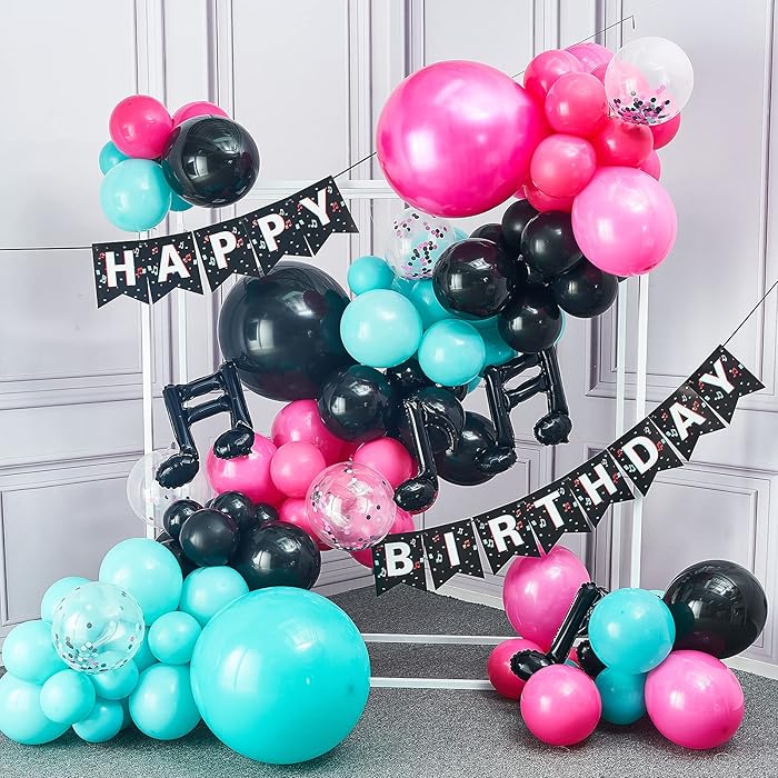 Buy PartyWoo Tik Tok Birthday Party Decorations, 140 pcs Tik Tok Party ...