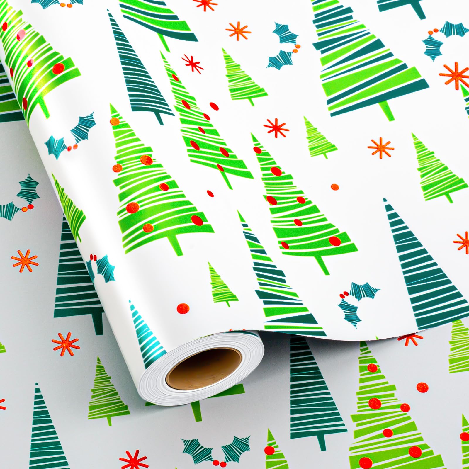 Amazon.com: Yarcony Christmas Wrapping Paper Roll - 17Inch x 33Feet ...