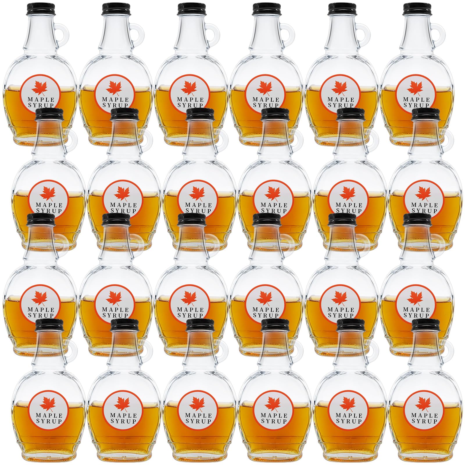 Amazon.com: zsccxq 5 oz Maple Syrup Bottles with Loop Handle Black ...