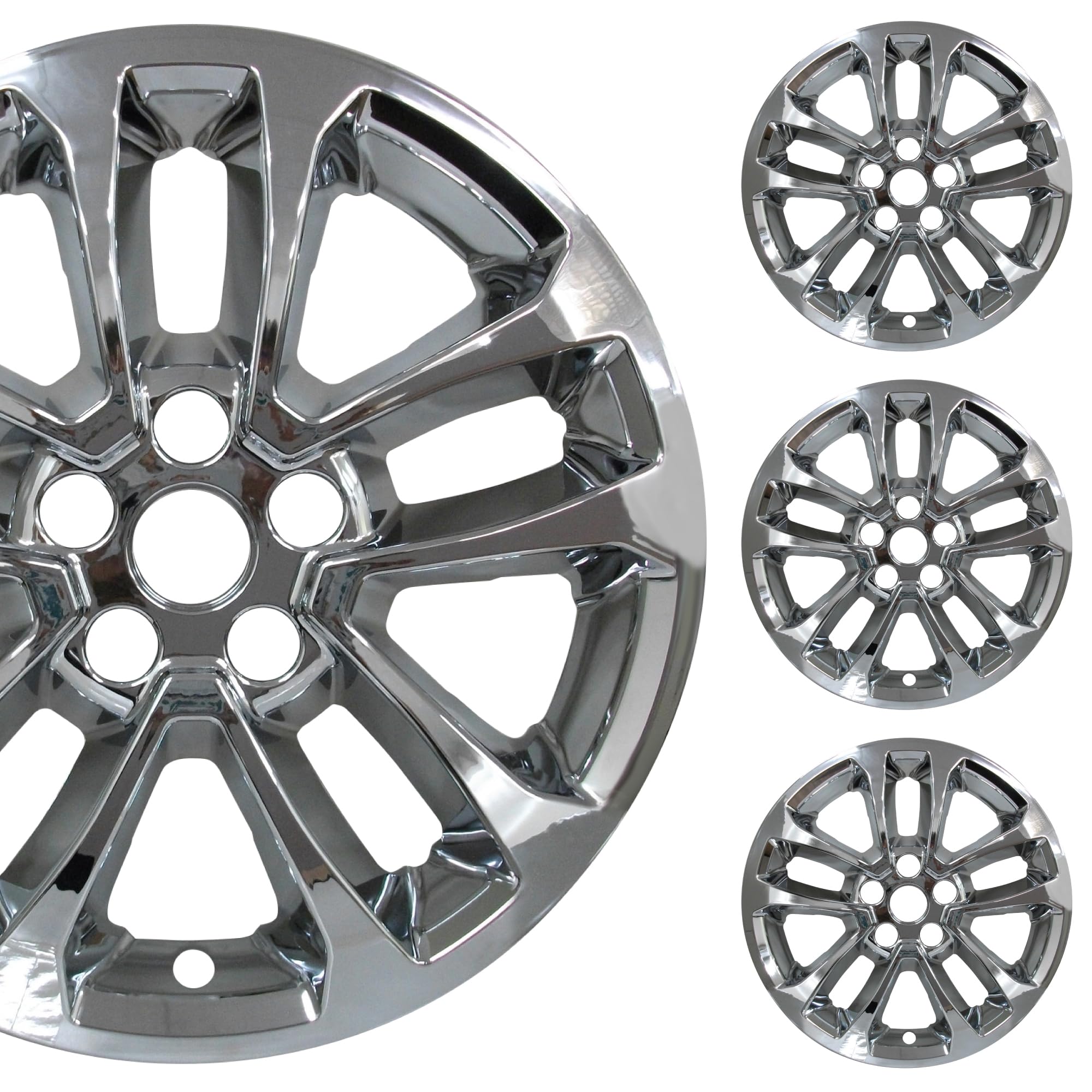 Amazon.com: PACRIM 17" Chrome Wheel Skin Set Made for Ford Escape (2020 ...