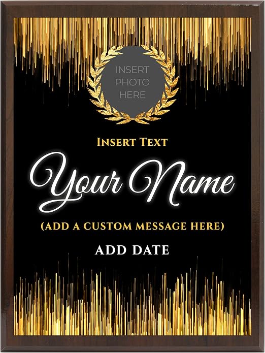 Amazon.com: 9" x 12" Custom Wall Plaque for Awards and Recognition ...