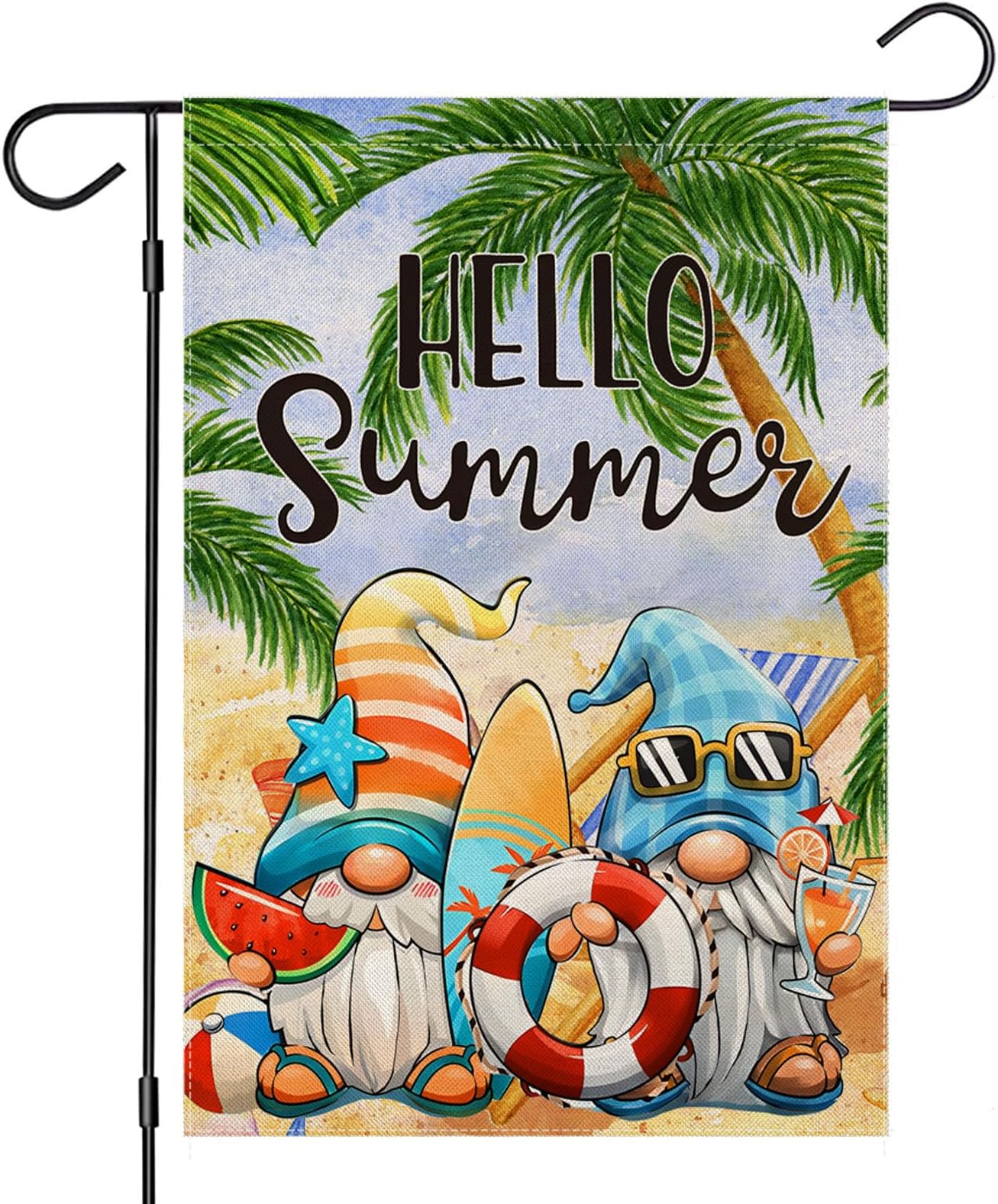 Amazon.com : Toland Home Garden 1112754 Watering Can Gnome Spring Flag ...