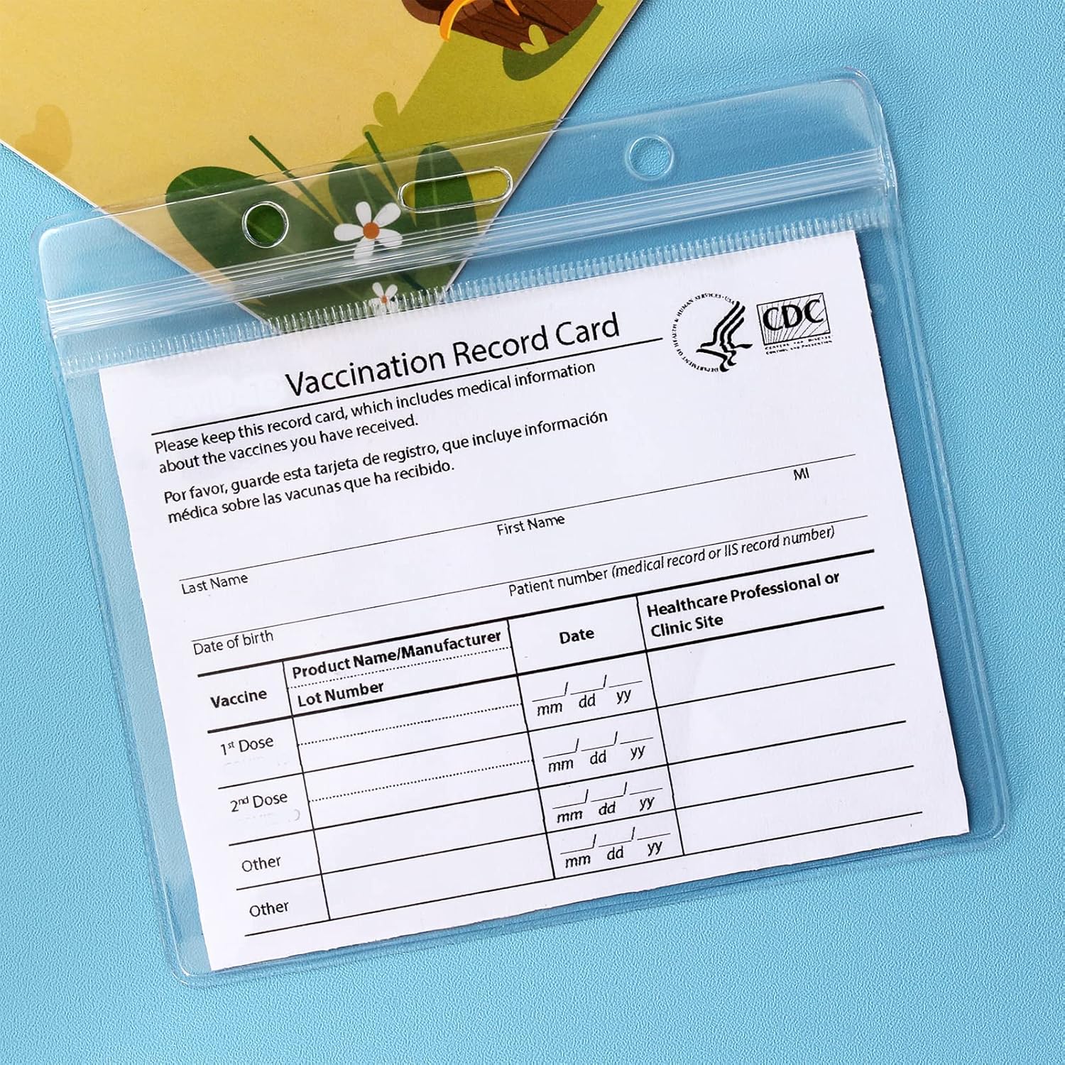 Buy 20 Pack CDC Vaccine Card Protector, 4.5X3.5/4 X 3 Vaccination Card ...