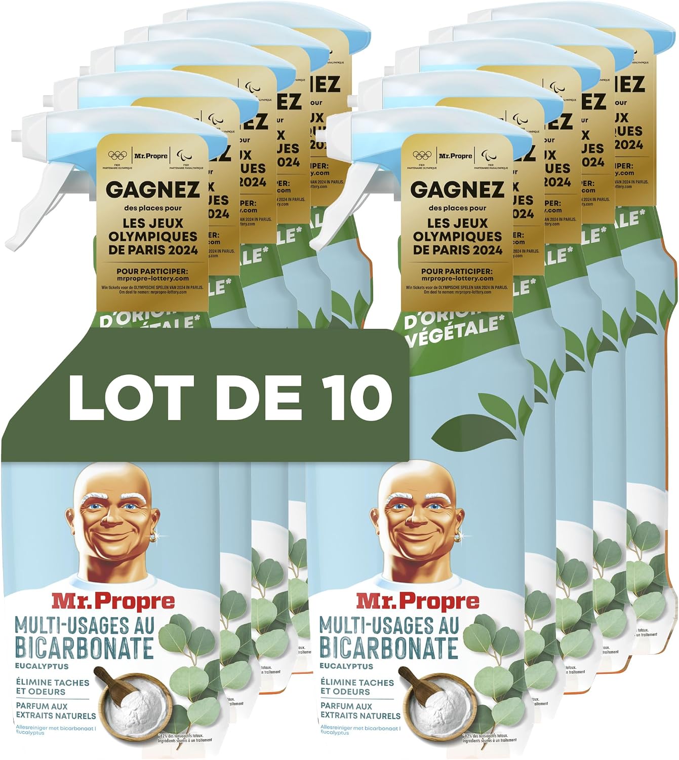 Mr. Propre Spray Nettoyant Multi-Usages Bicarbonate & Eucalyptus (10 x ...