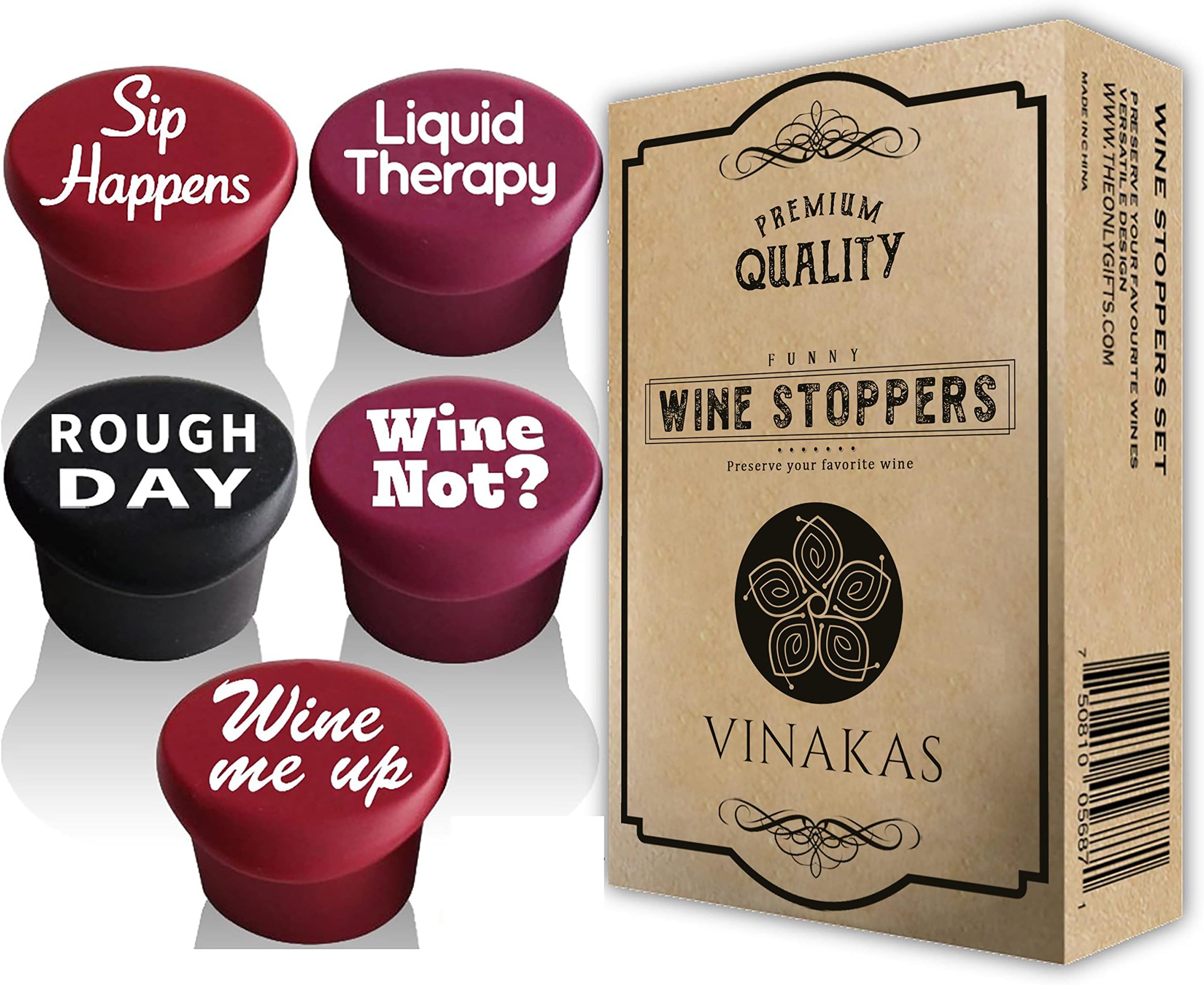 Amazon.com: The Wine Drip Ring | Set of 12 | Felt Leak Stopper ...