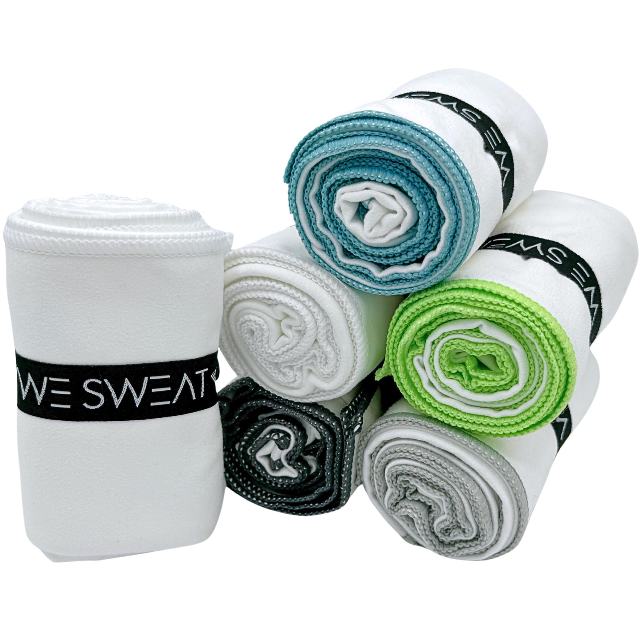 Amazon.com: We Sweat’s Microfiber Gym Towels (6 Pack), Silver ION Odor ...