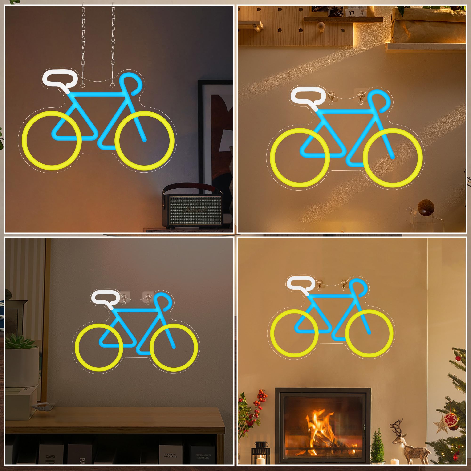 Bike Neon Signs for Wall Decor, Bicyle Neon Lights for Bedroom, Neon ...