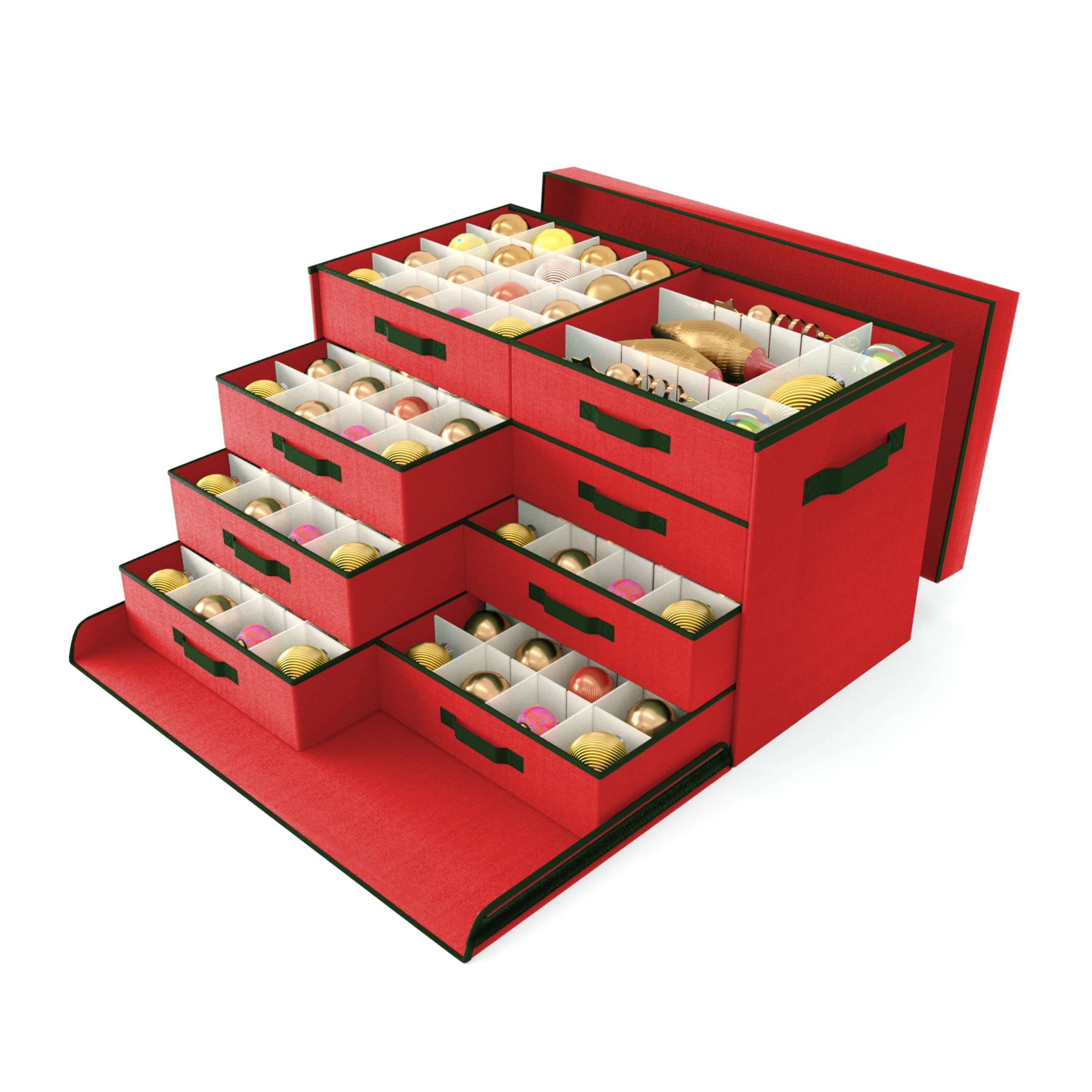 Amazon.com: Christmas Ornament Storage Box, Ornament Organizer Storage ...