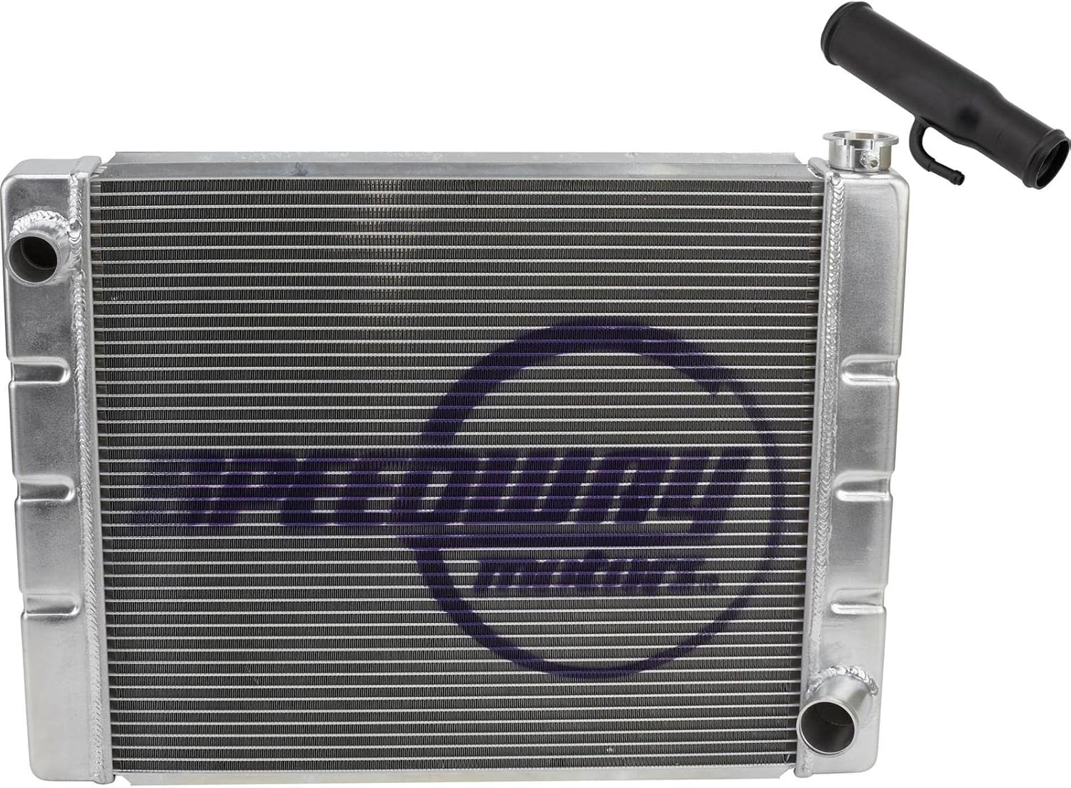 Amazon.com: Universal LS Swap 24 Inch Radiator w/Steam Port Hose ...