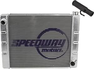 Amazon.com: Universal LS Swap 28 Inch Radiator w/Steam Port Hose ...