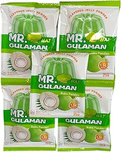Amazon.co.jp: 5packs set mr.hat gulaman brand jelly powder buko pandan ...