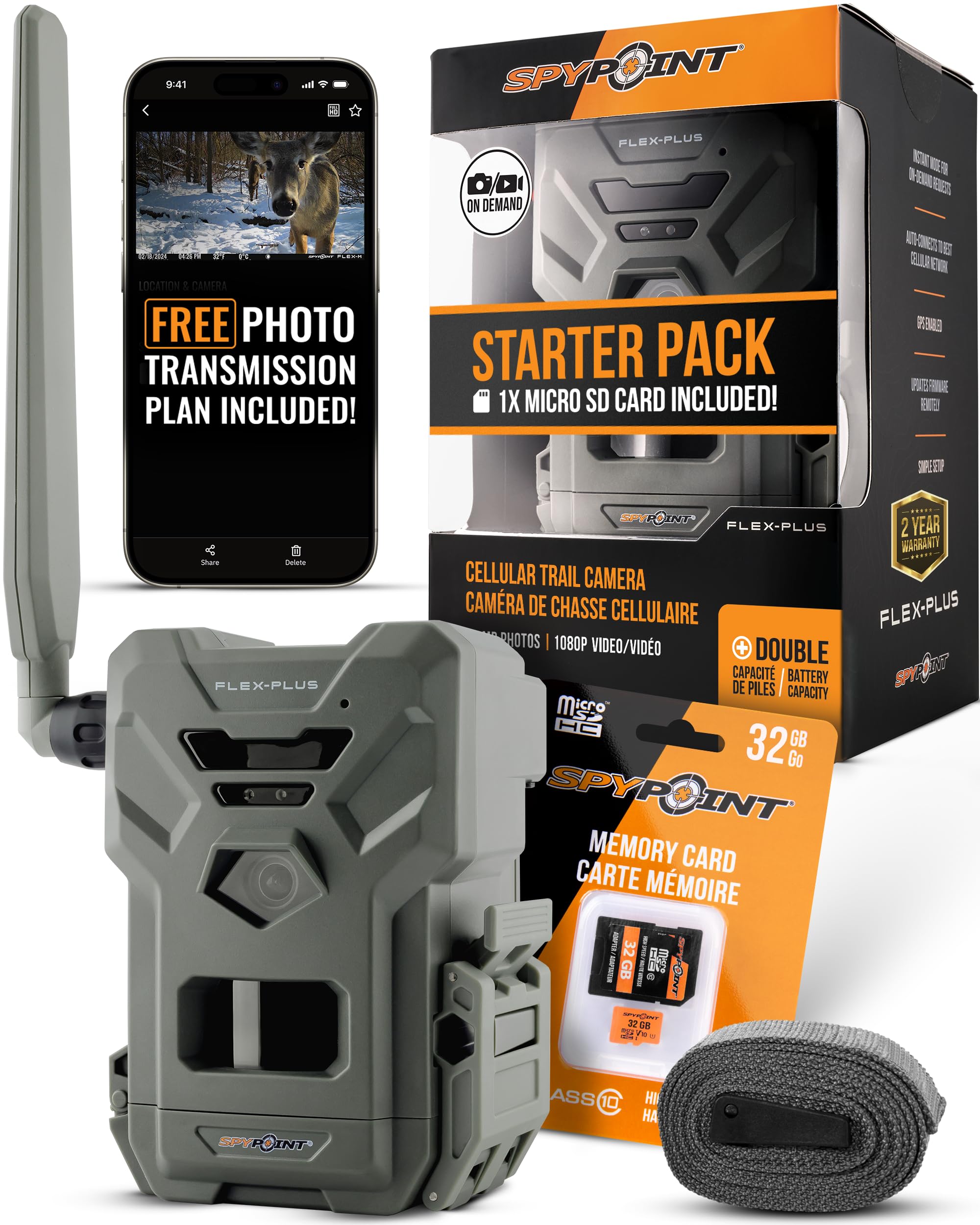 SPYPOINT Flex-M and SD Card Pack - Cellular Trail Cameras |Best Value ...