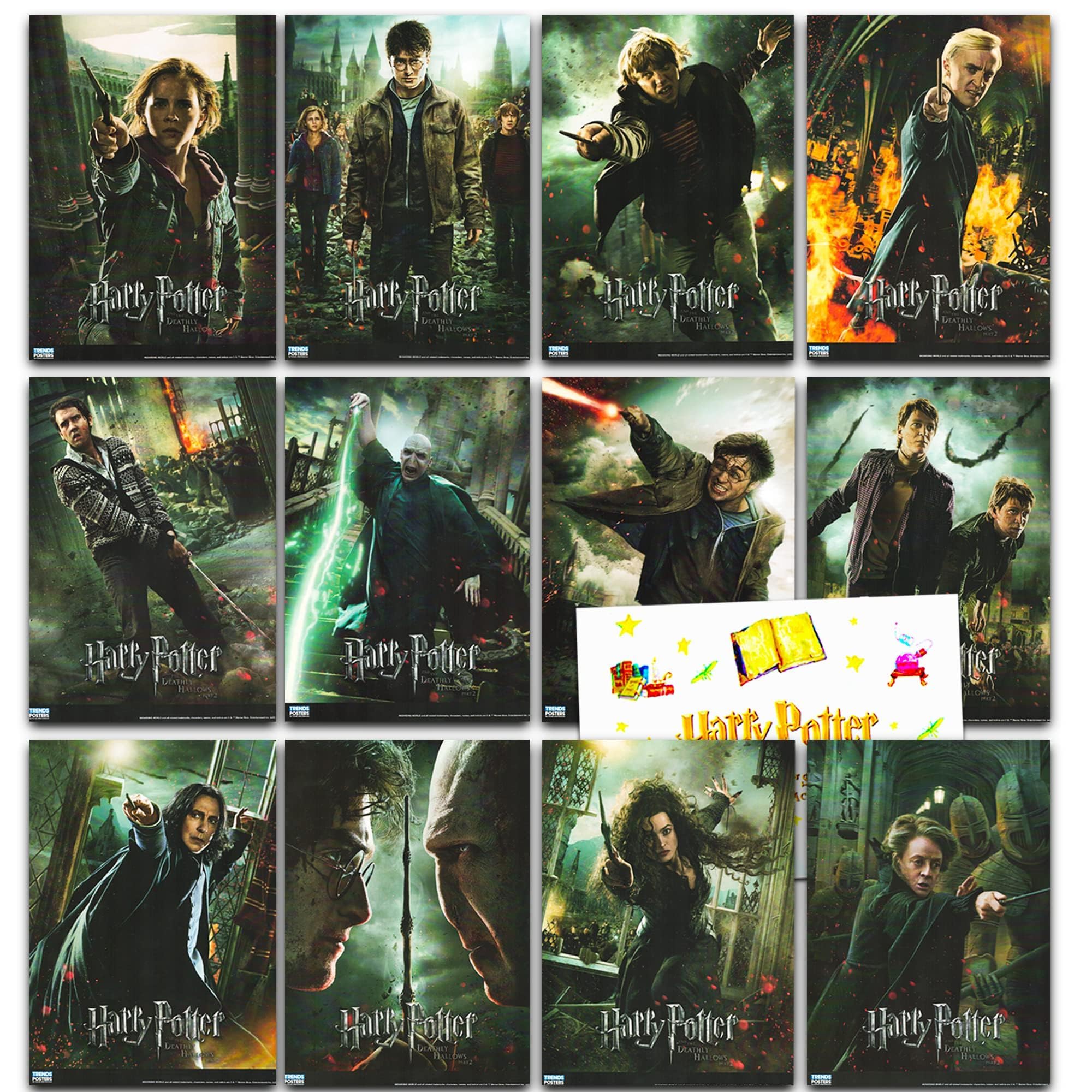 Amazon.com: Harry Potter Poster Book Super Set ~ 12 Harry Potter ...