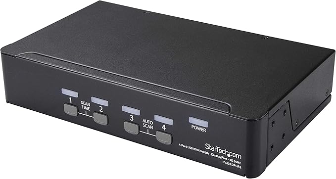Amazon.com: StarTech.com 4 Port DisplayPort KVM Switch - 4K 60Hz ...