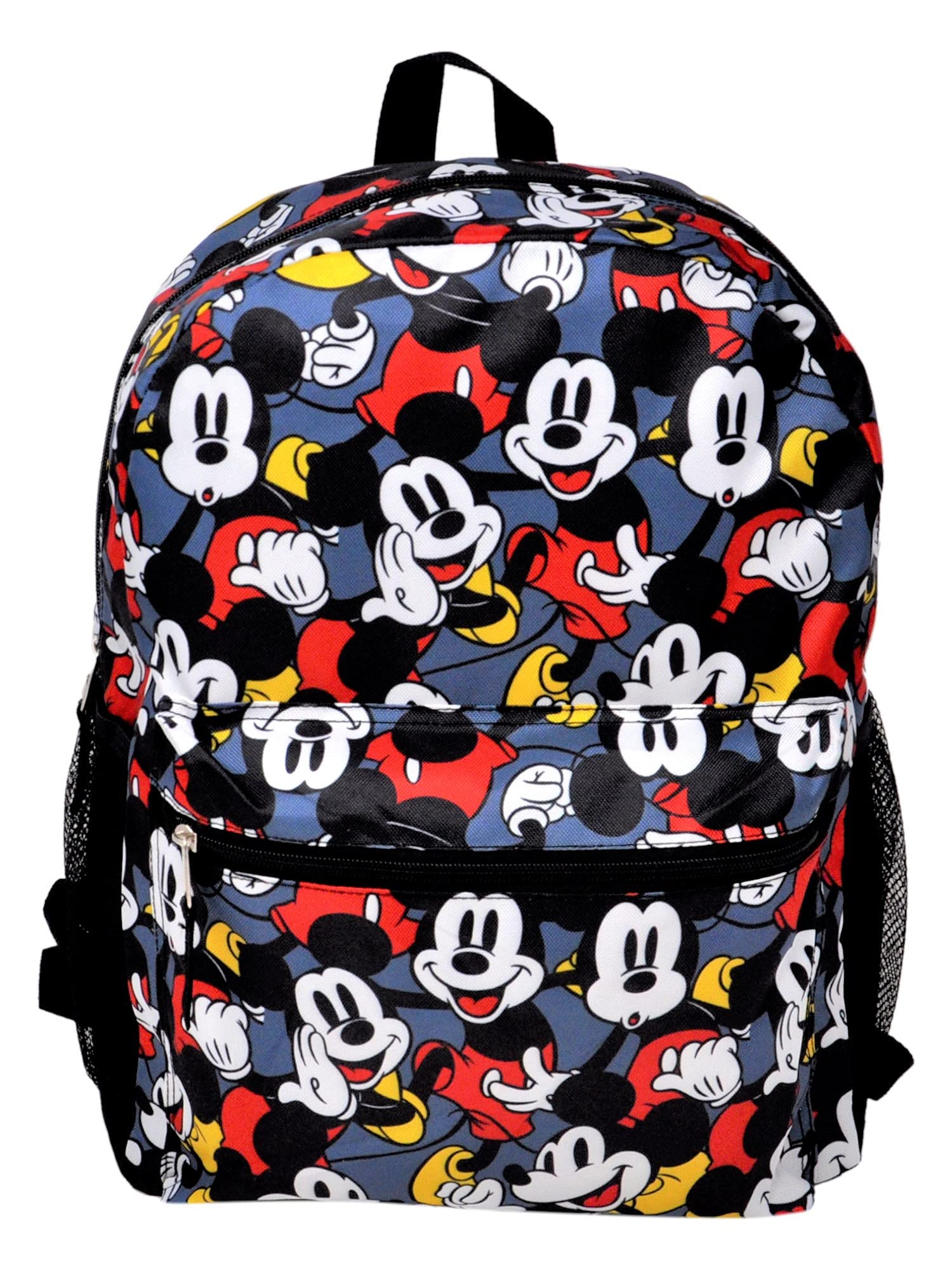Amazon.com | Disney Mickey Mouse 16" Backpack Bag All Over Print Cargo ...