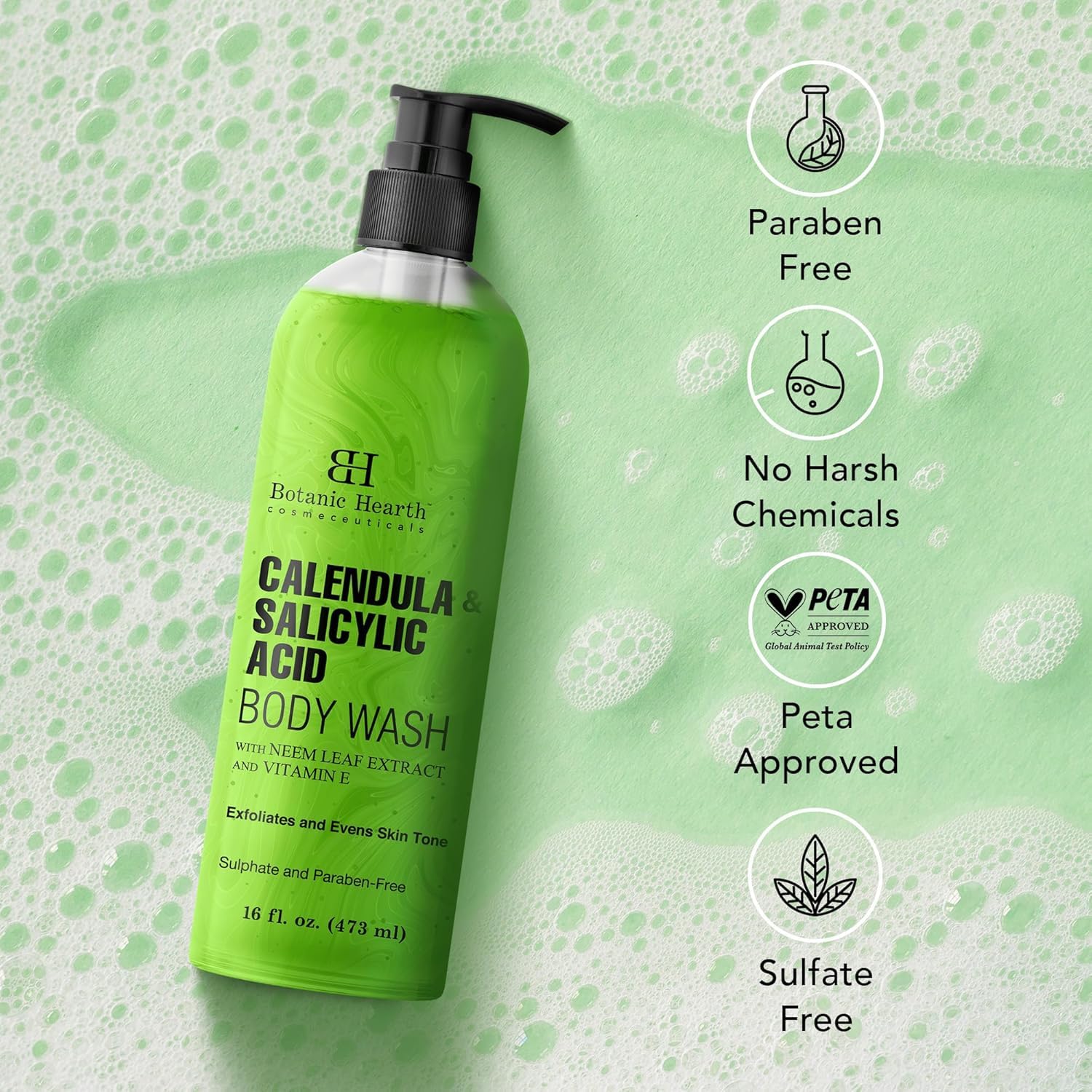 Snapklik.com : Botanic Hearth Calendula And Salicylic Acid Body Wash 16 ...