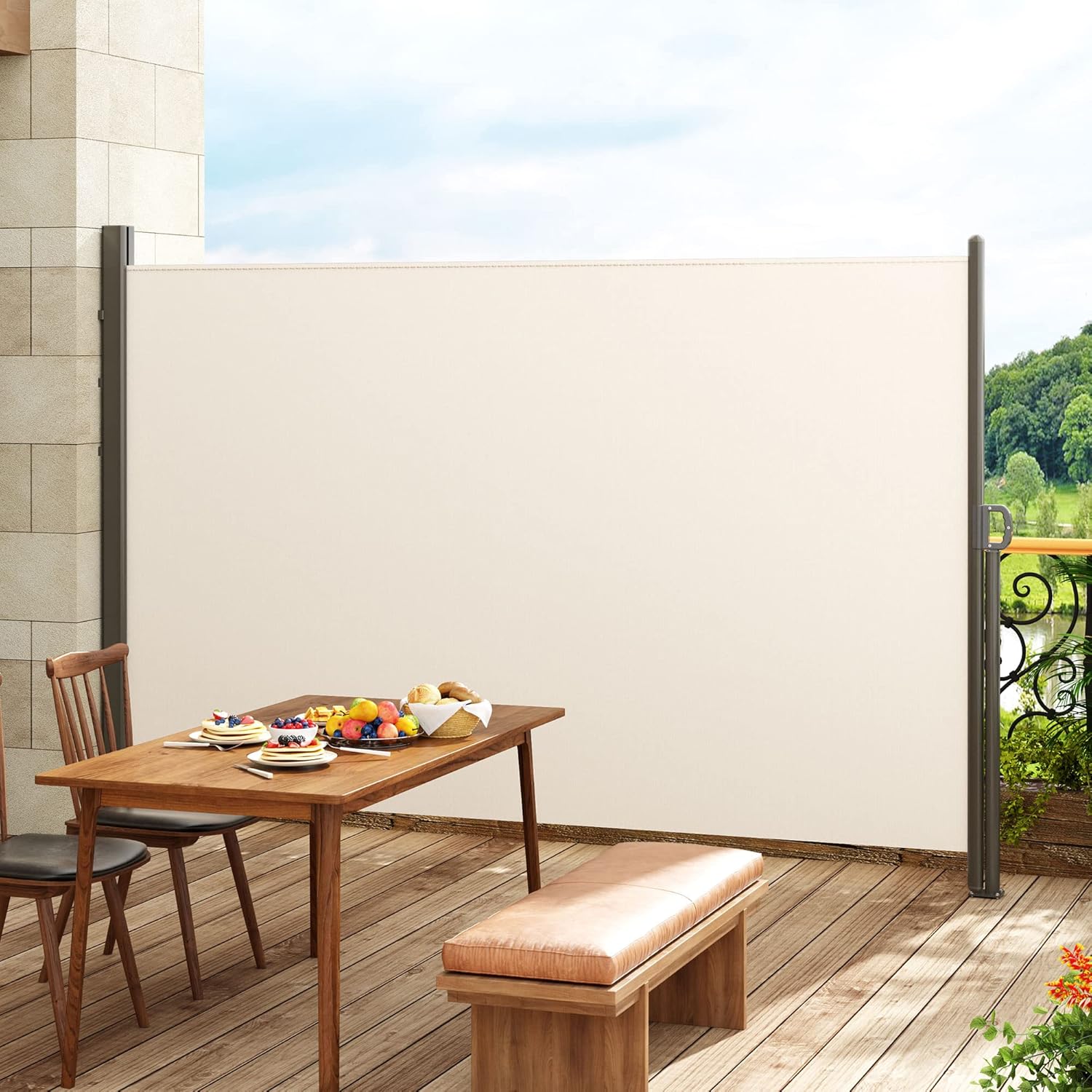 Amazon.com : soges 79 Inches Heigth Retractable Side Awning Folding ...